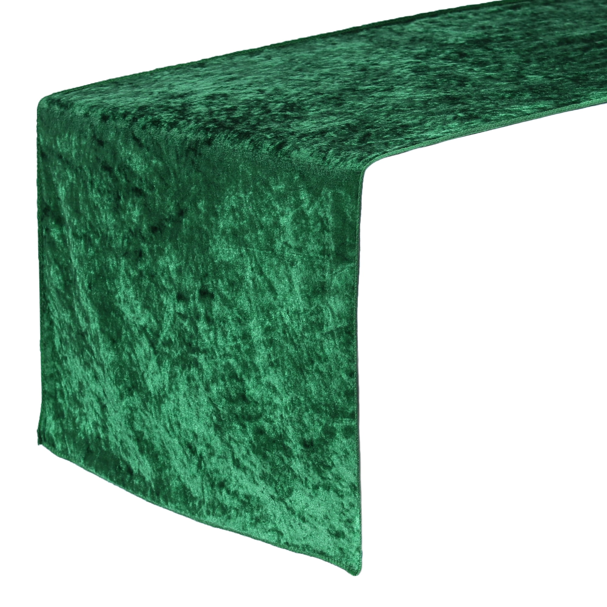 Your Chair Covers-Elegant Velvet Table Runner Emerald Green 14" x 108 ...