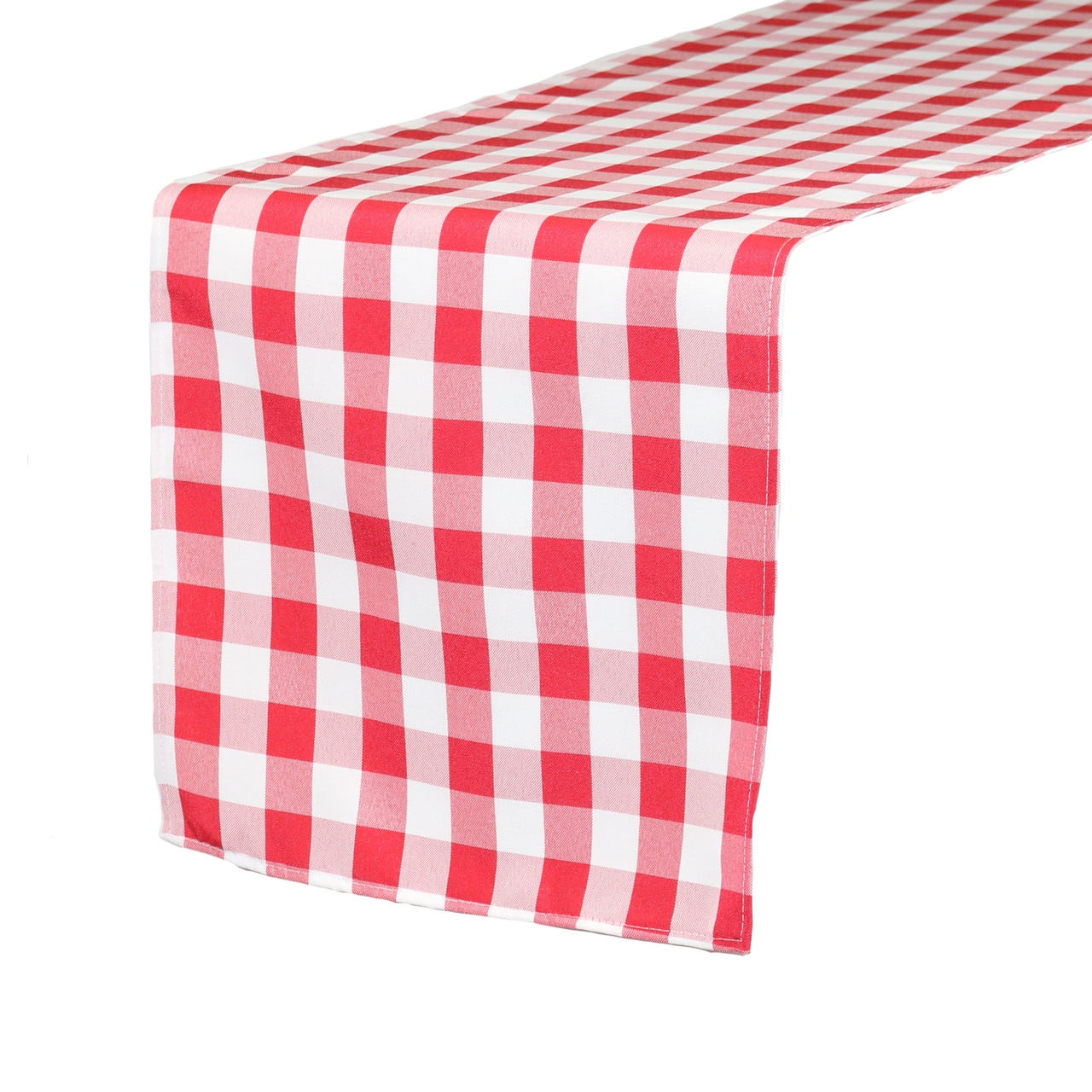 Polyester Table Runners 14" x 108" - Checkered Red - Walmart.com