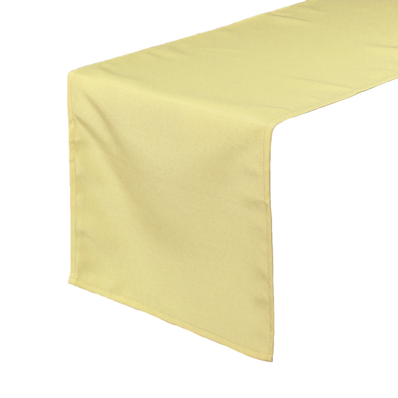 Your Chair Covers - Pastel Yellow 14 x 108 Inch Polyester Table Runner ...