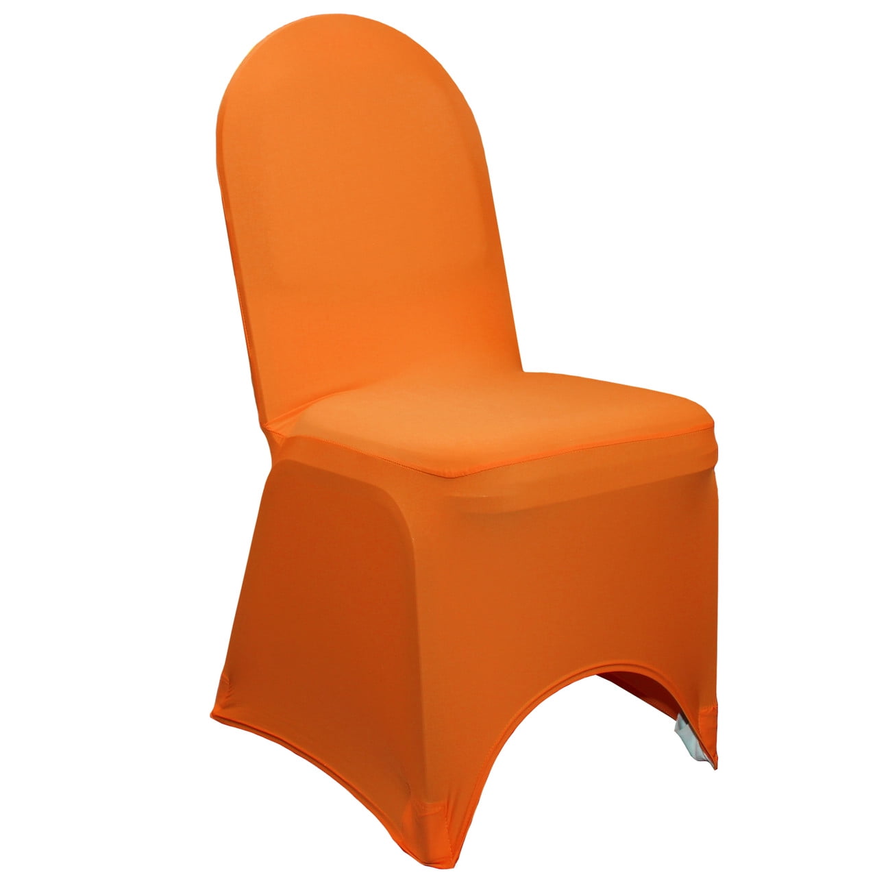 Your Chair Covers - Stretch Spandex Banquet Chair Cover Orange for ...