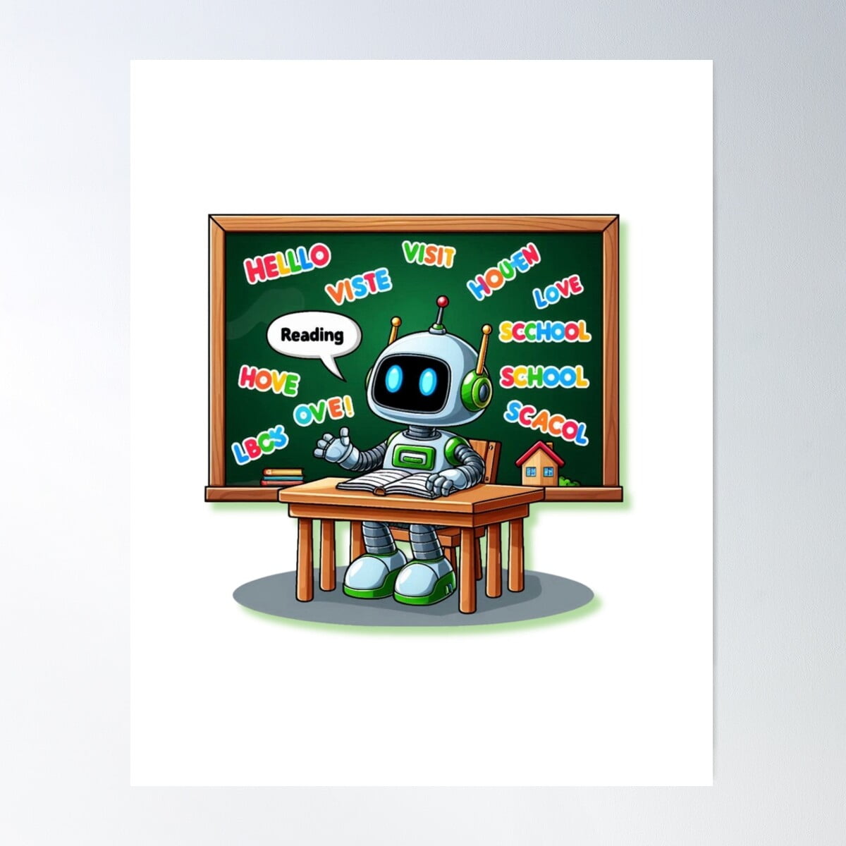 Your Classroom Reading Buddy Poster Wall Art, Modern Wall Decor For ...