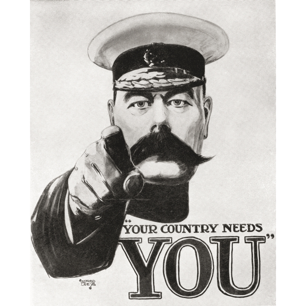 Your Country Needs You Famous Kitchener World War One recruitment From ...