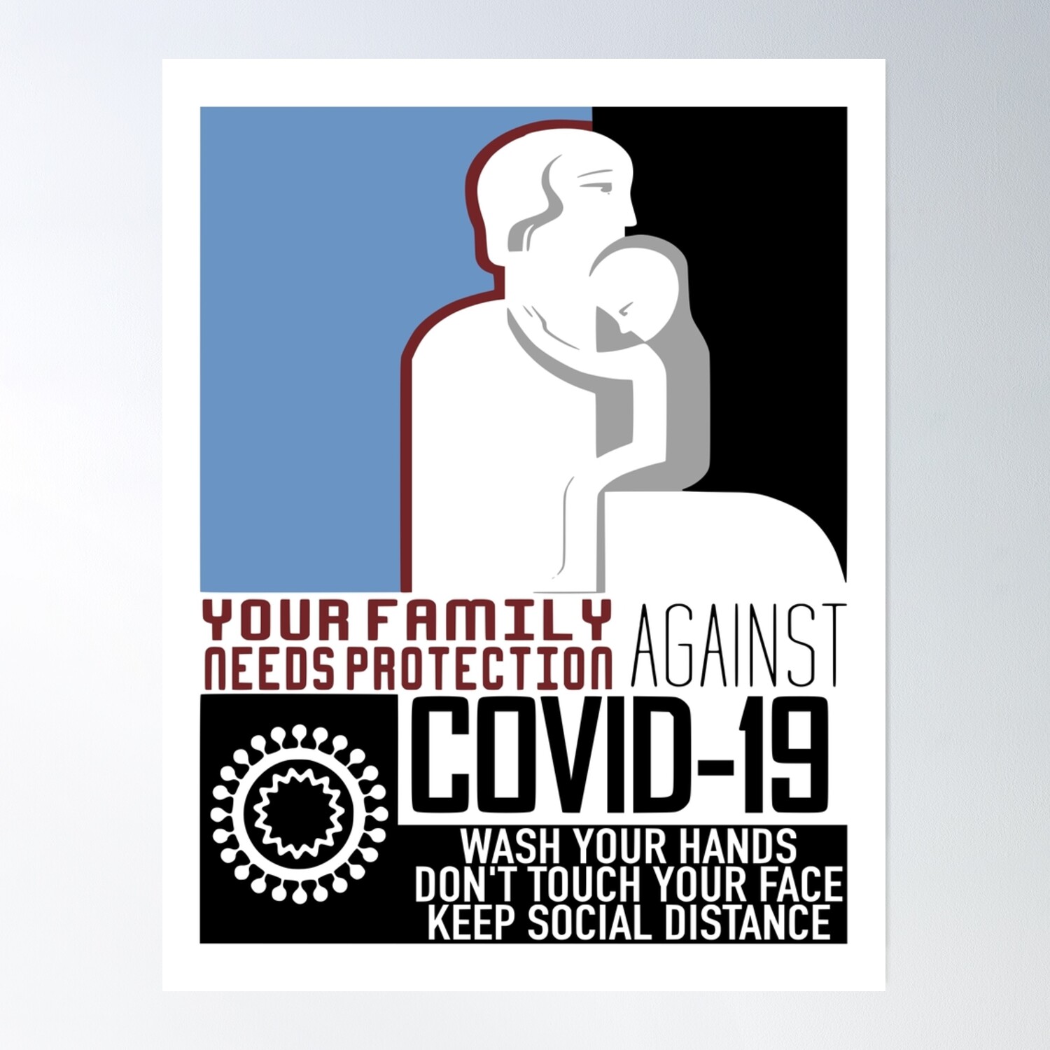 Your Family Needs Protection Against Covid-19 Poster Wall Art, Modern ...