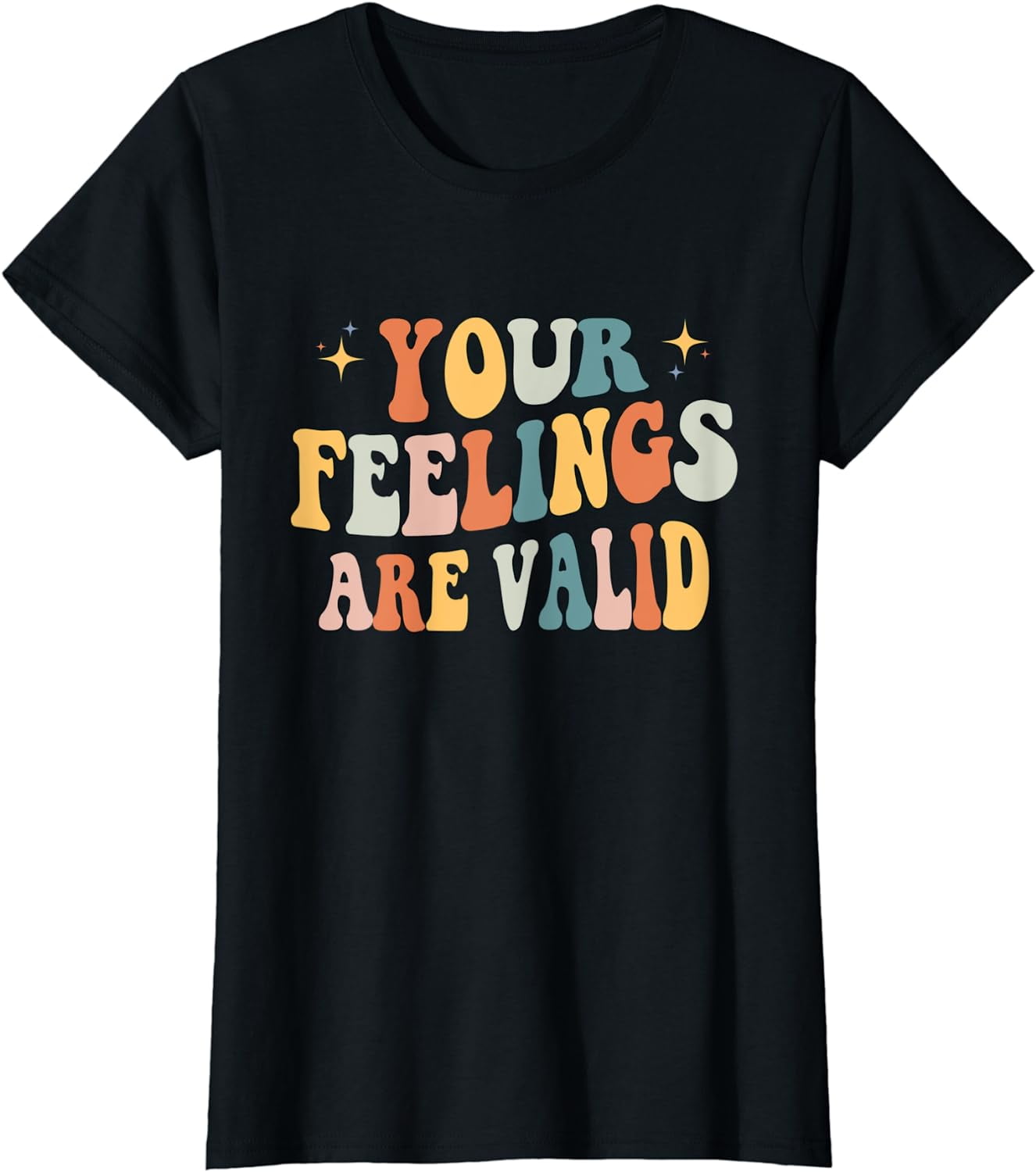 Your Feelings Are Valid Cute Retro Mental Health Awareness T-Shirt ...