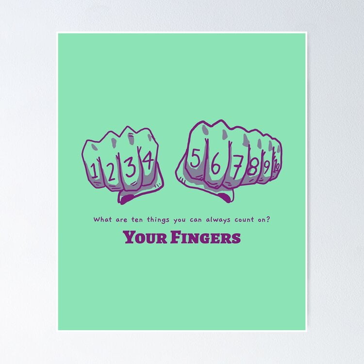 Your Fingers Poster- Unframed Poster | Wall Art | Perfect For Home ...