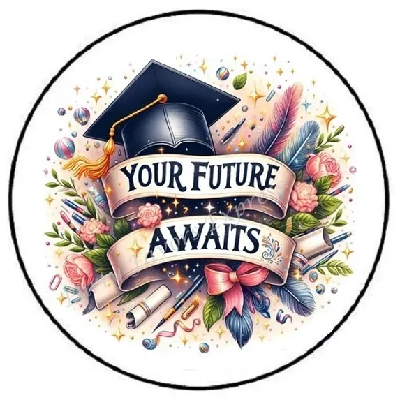Your Future Awaits Graduation Stickers Party Favors Phone Decal Water Bottle Stickers Car Decals ...
