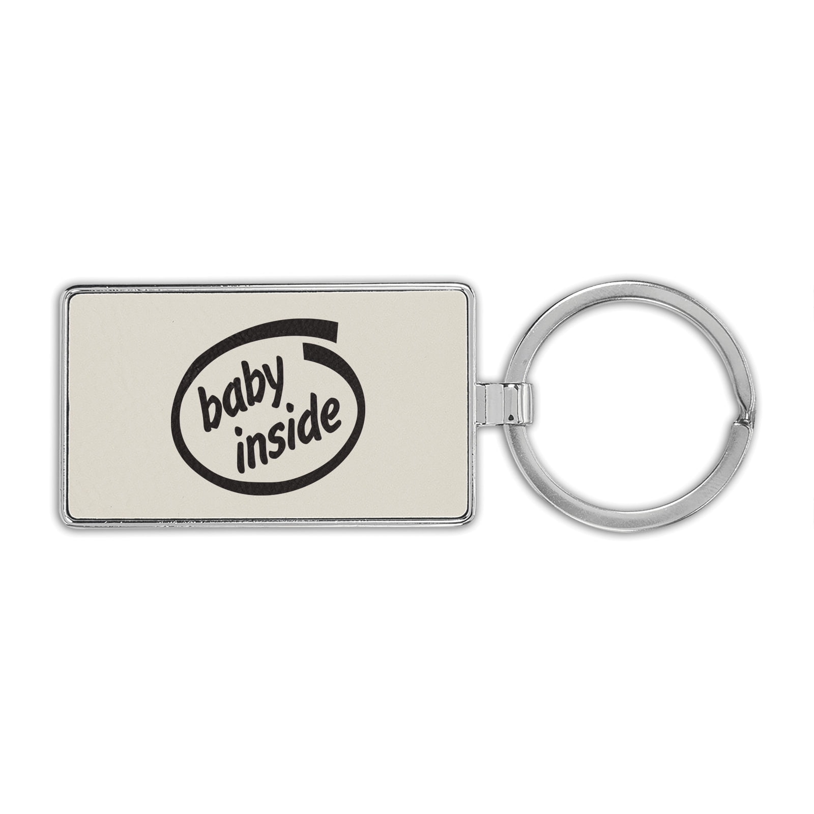 Your Girl Inside Premium Leatherette Keychain jdm - White - Walmart.com