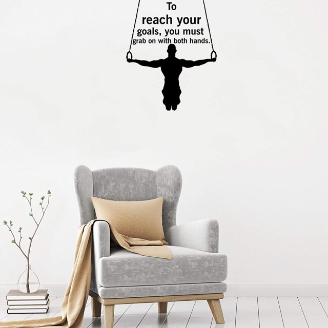 Your Goals Gymnastic Gymnast Gymnastics Motivation Quote Wall Sticker ...