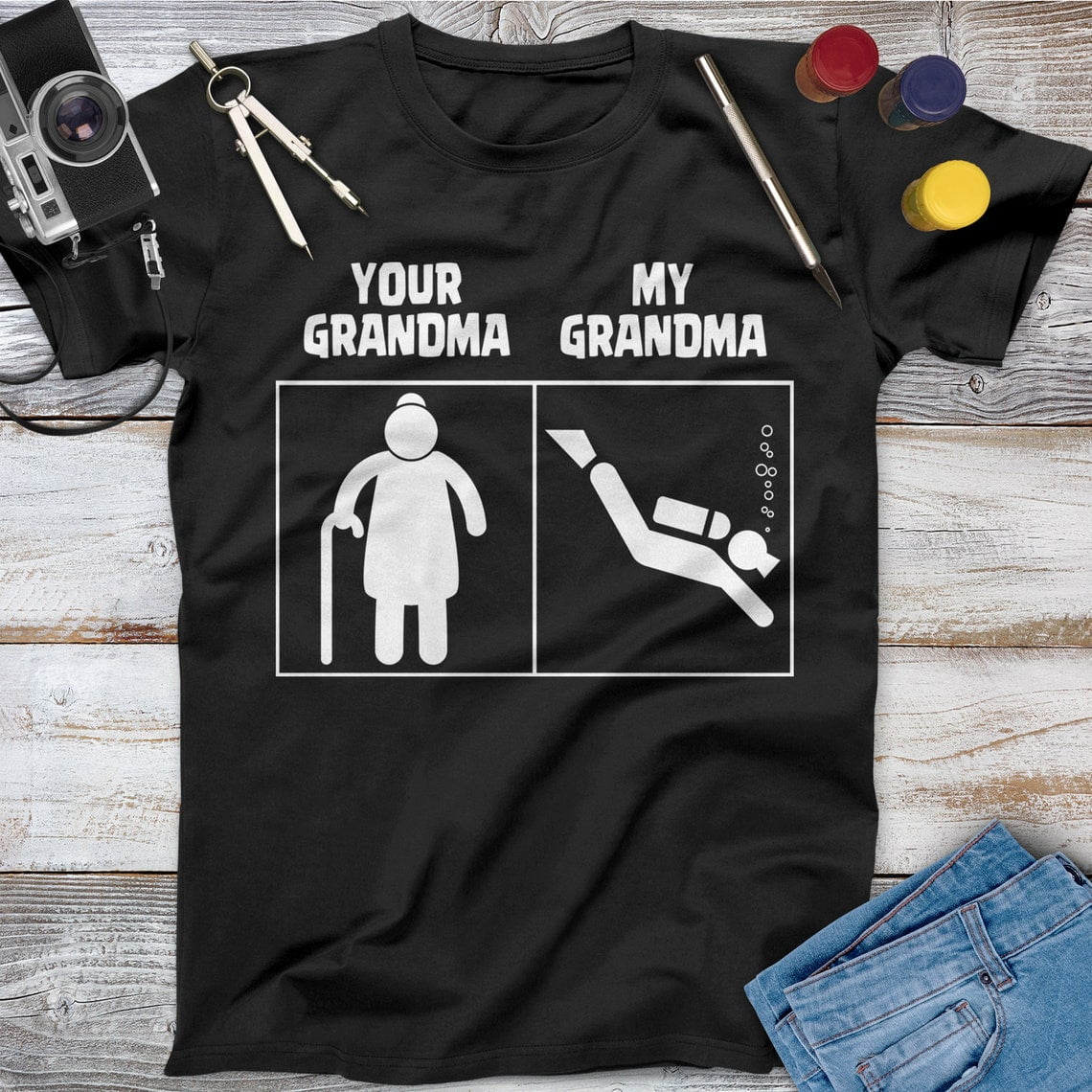 Your Grandma My Grandma Scuba Diving Shirt, Scuba Diving Gift, Scuba ...