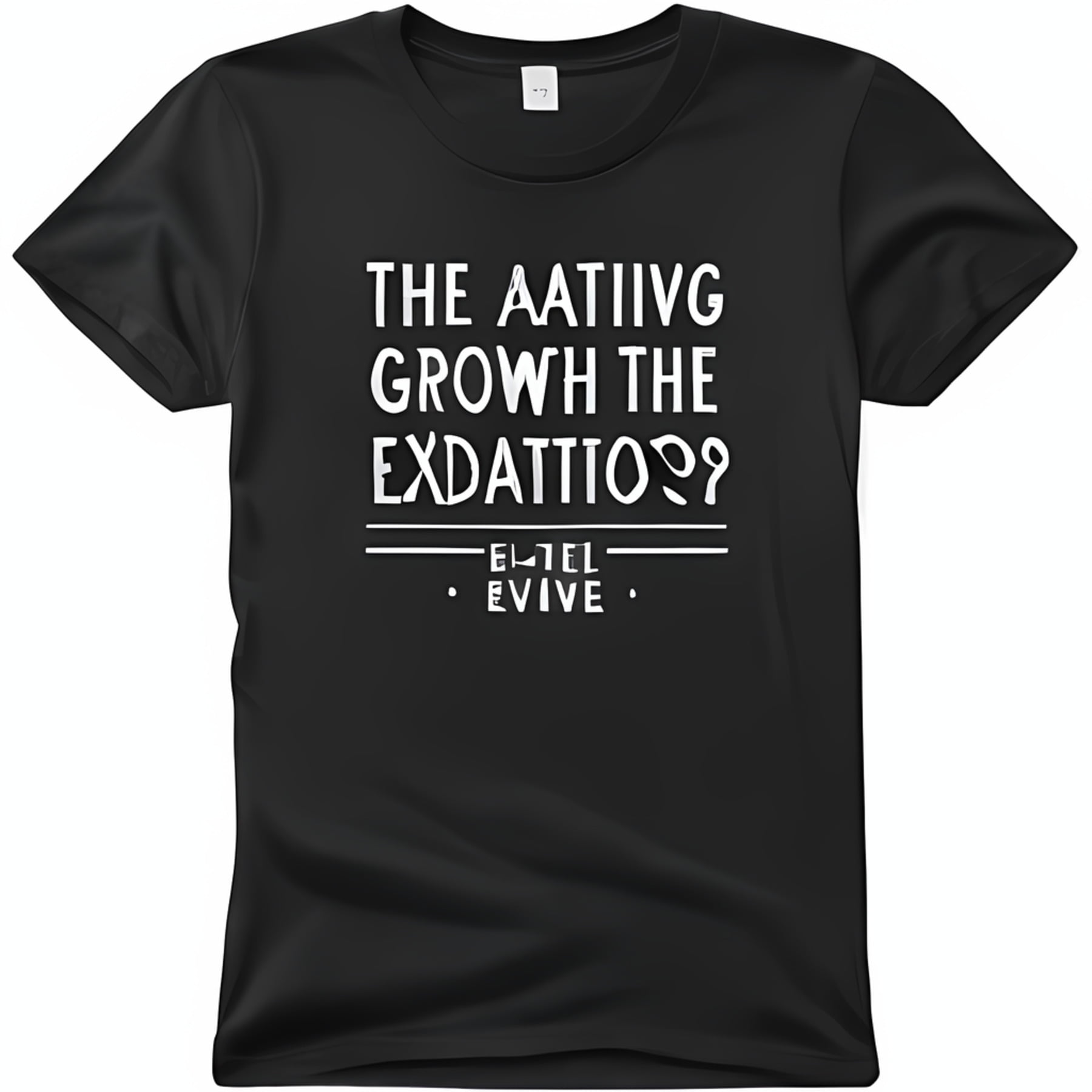 Your Growth with 'THE GROWING ' Black T-Shirt and Symbolize Personal ...