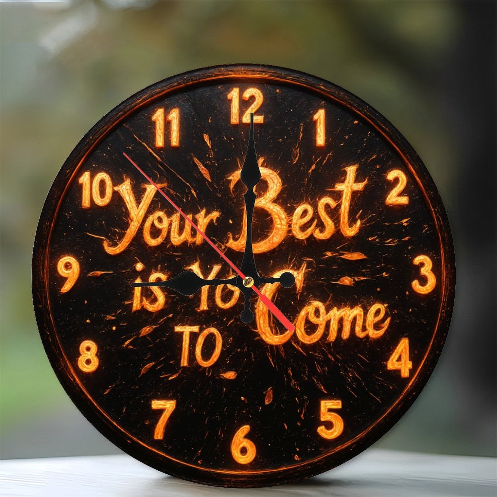Your High-Quality Is Yet To Come Wall Clock 10-Inch Silent Wooden Wall ...