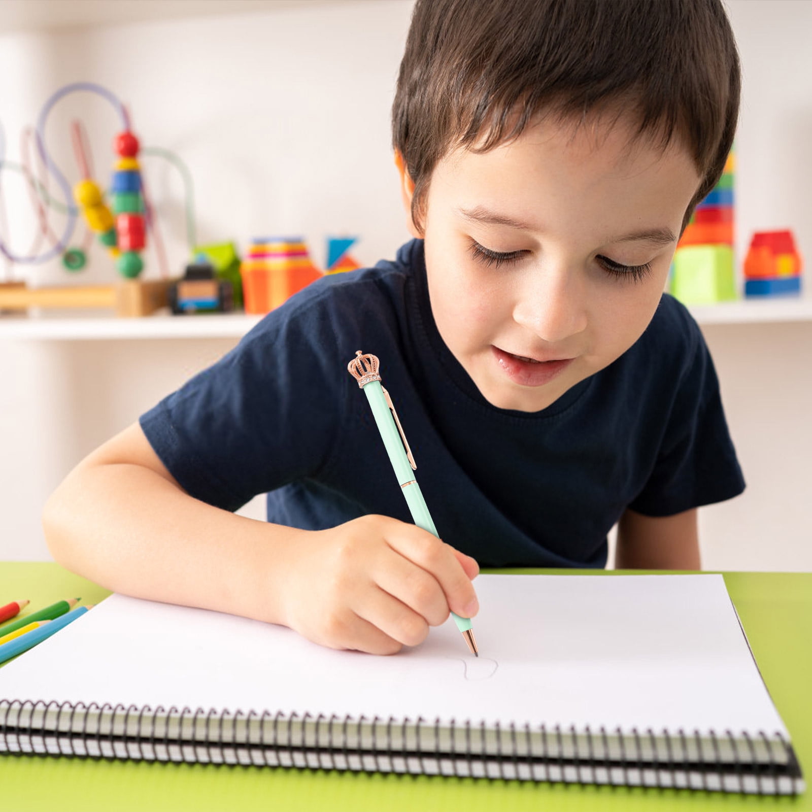 Your Holiday Candy Green Big Crown Ballpoint Pen I - Walmart.com