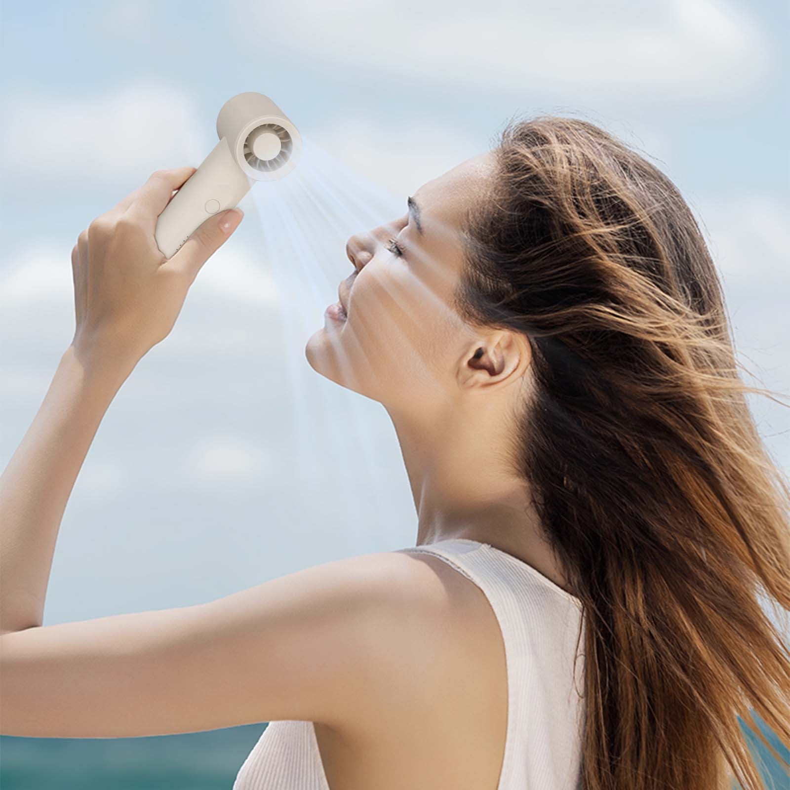 Your Holiday Outdoor High-speed Handheld Fan Usb Charger Mini Portable ...