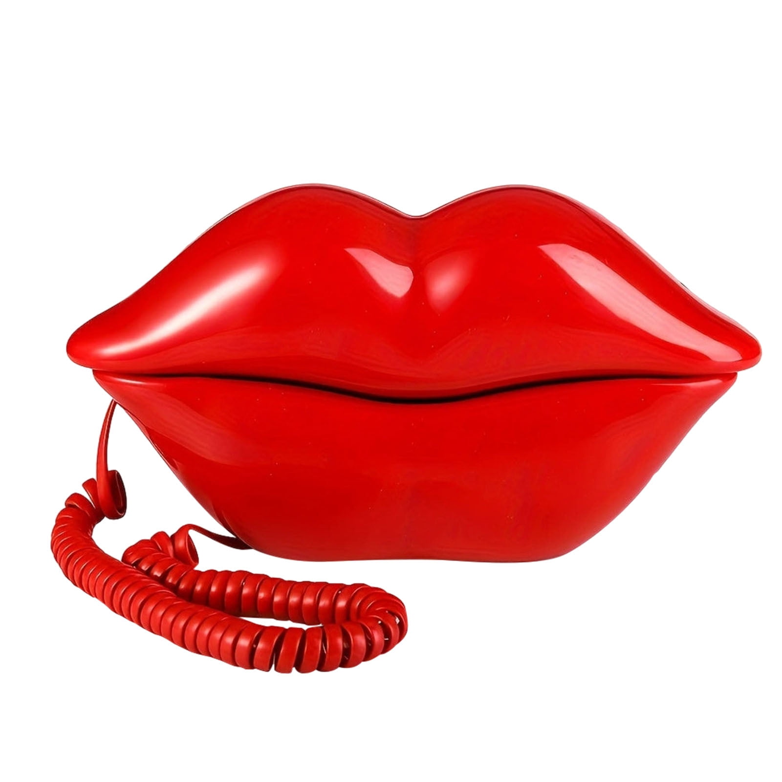 Your Holiday Red Mouth Telephone, Wired Novelty Cute Sexy Lip Phone ...