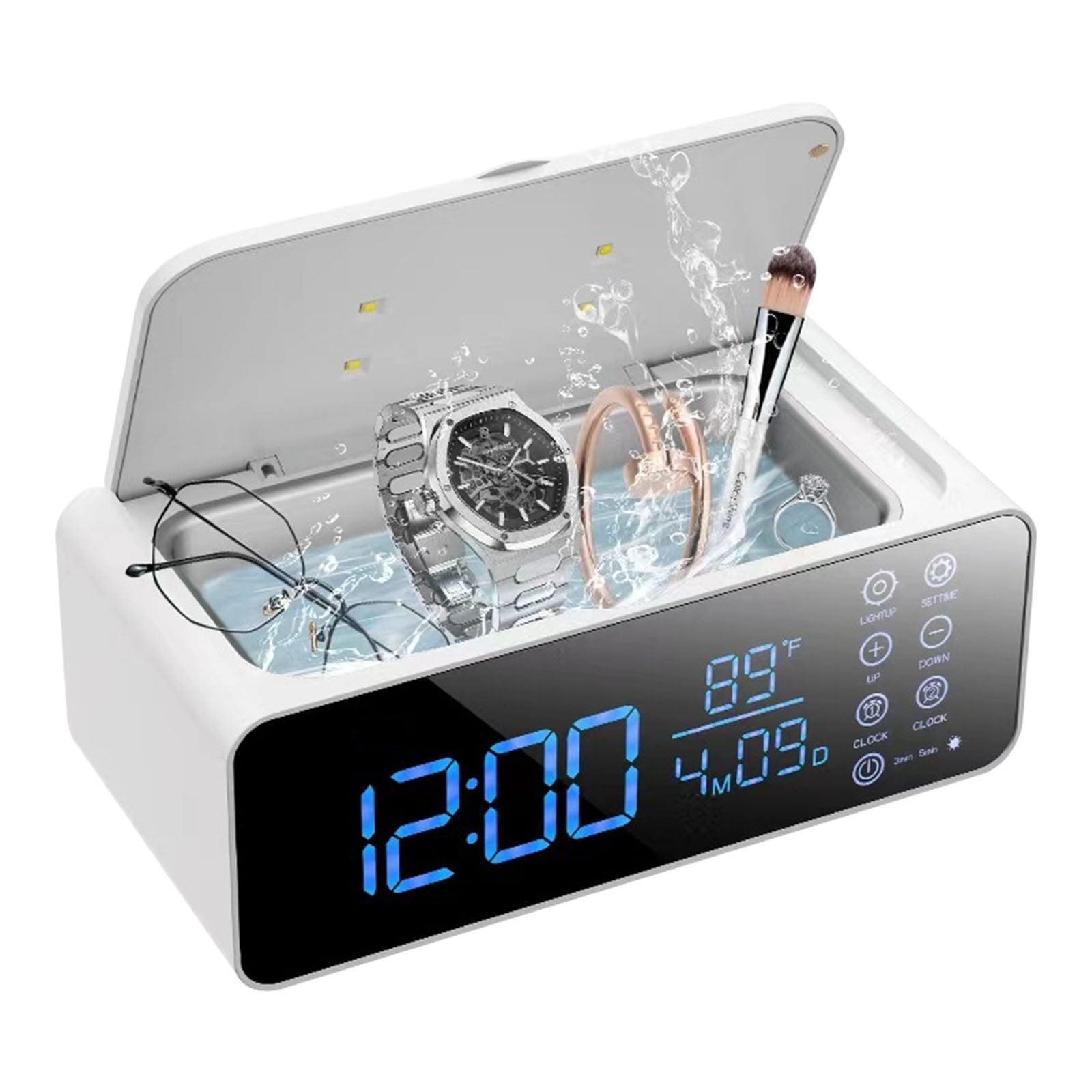 Your Holiday White Ultrasonic Cleaning Machine For Eyeglasses Jewelry ...