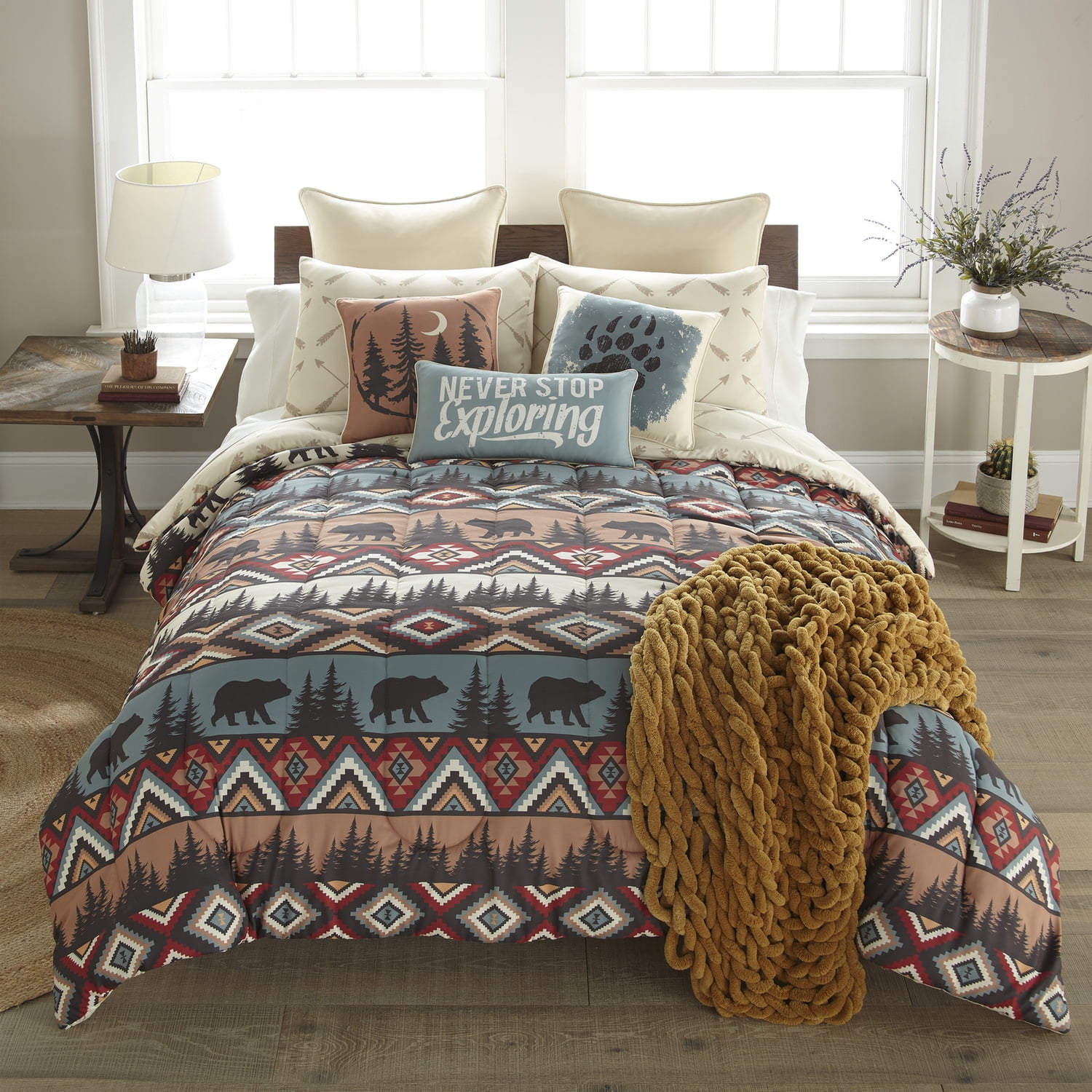 Your Lifestyle by Donna Sharp Bear Totem 3 PC Comforter Set from King ...