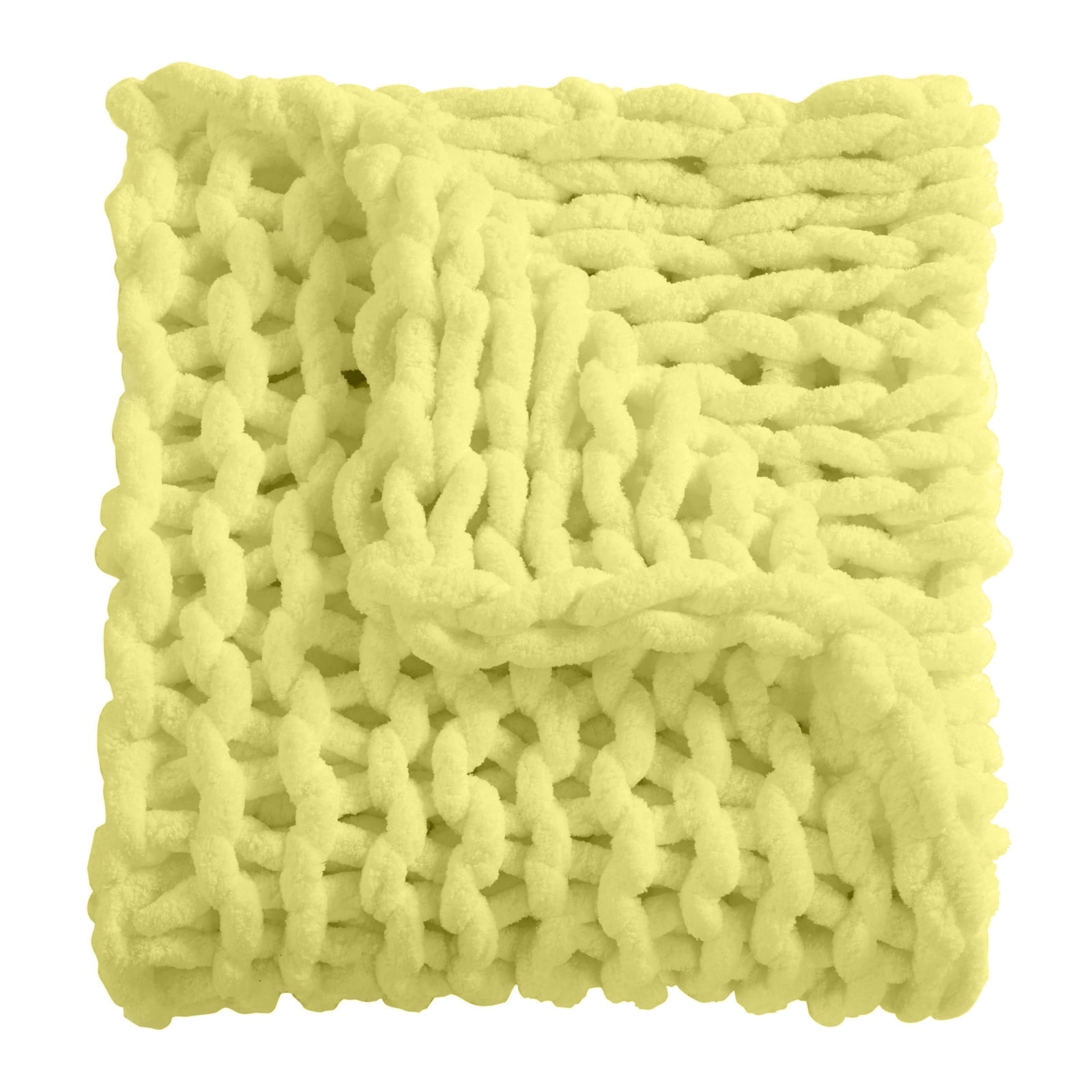 Donna Sharp Chenille Knitted Lemon Throw - Walmart.com