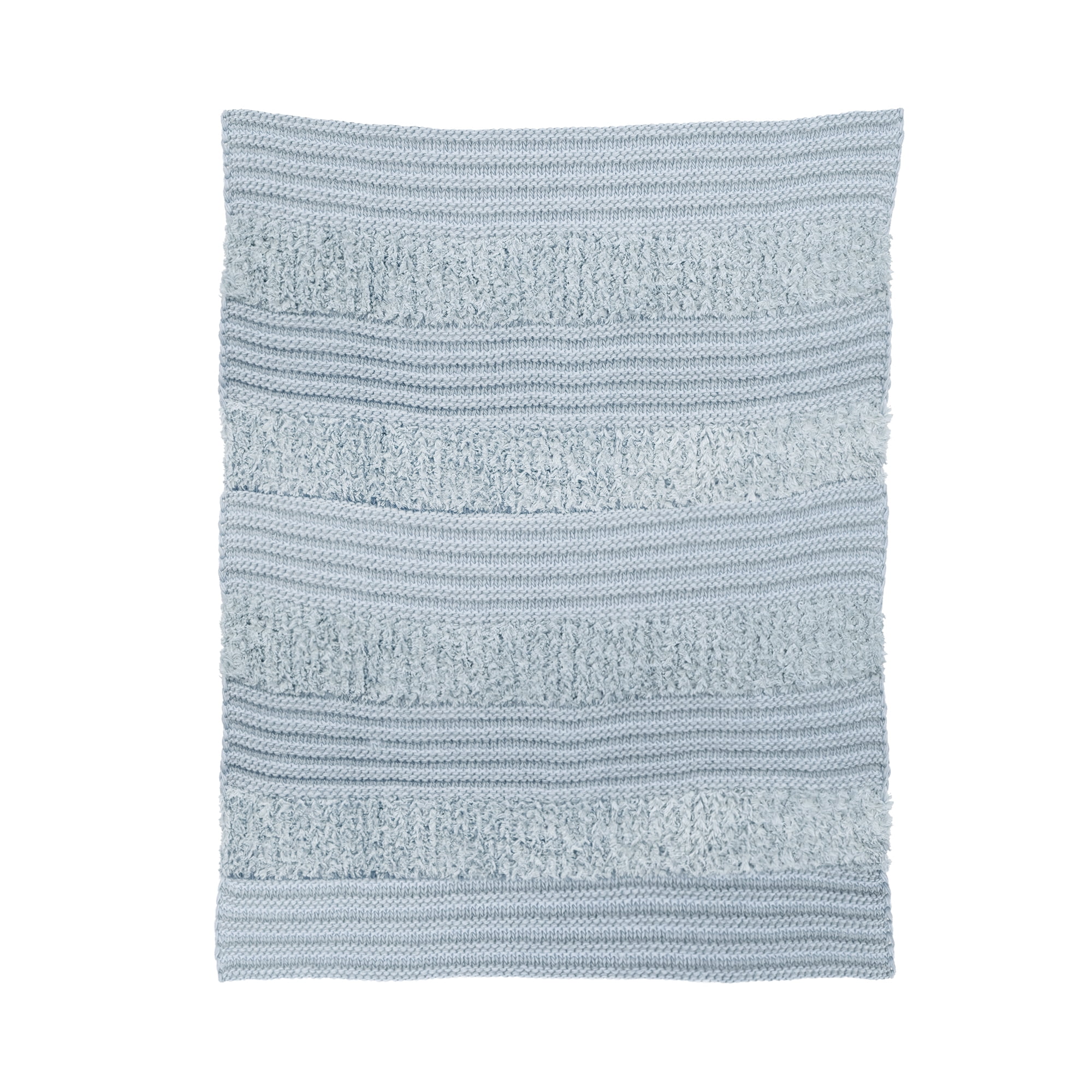 Your Lifestyle by Donna Sharp Plush Knit Dusty Blue Throw - Walmart.com