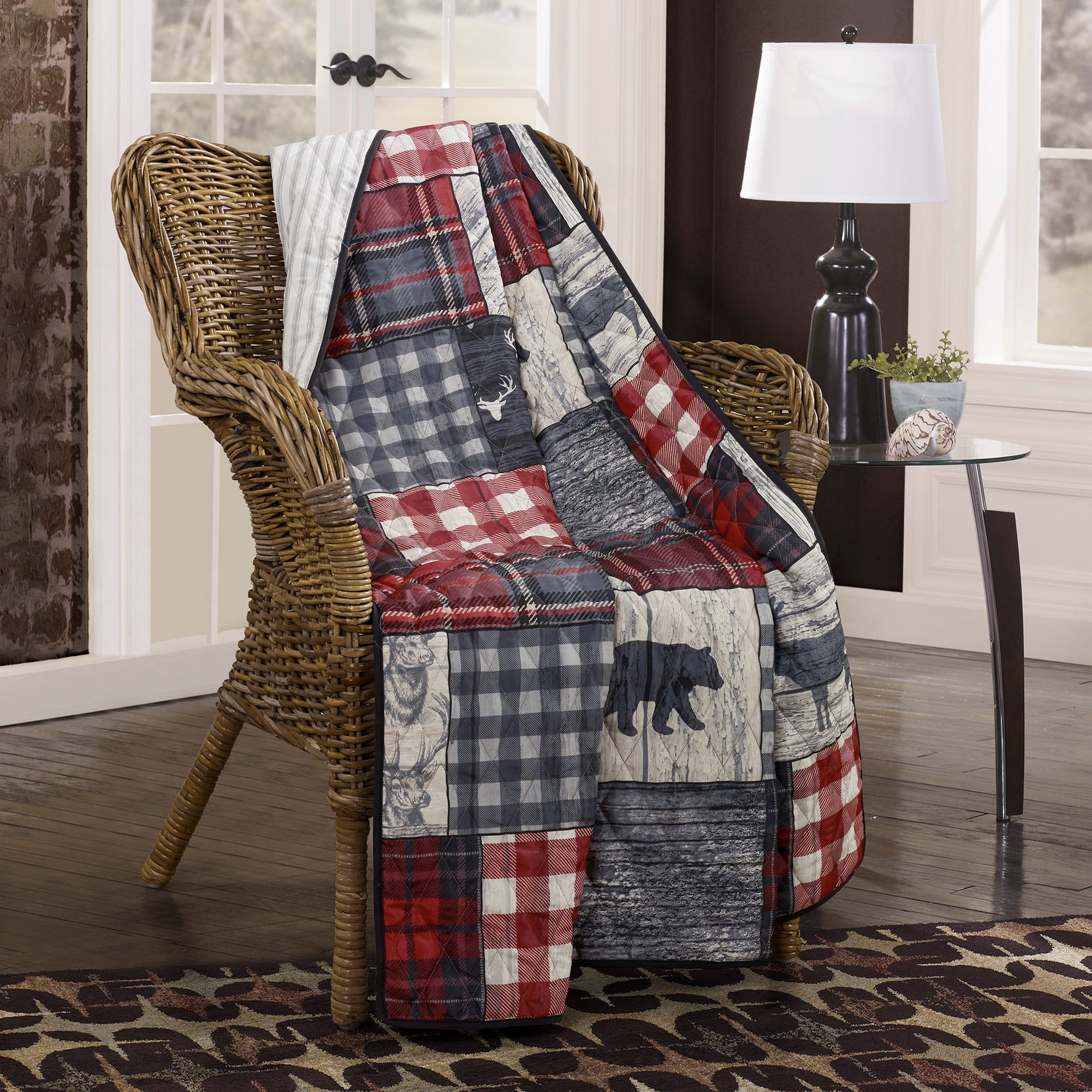 Your Lifestyle by Donna Sharp Timber Decorative Throw Blanket - Walmart.com