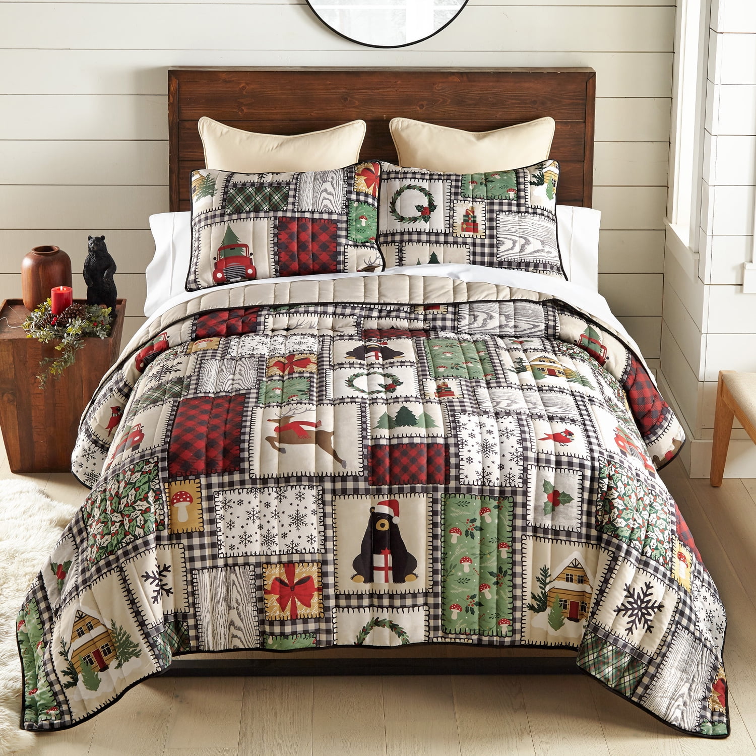 Your Lifestyle by Donna Sharp Winter Cottage 3PC King Quilt Set ...