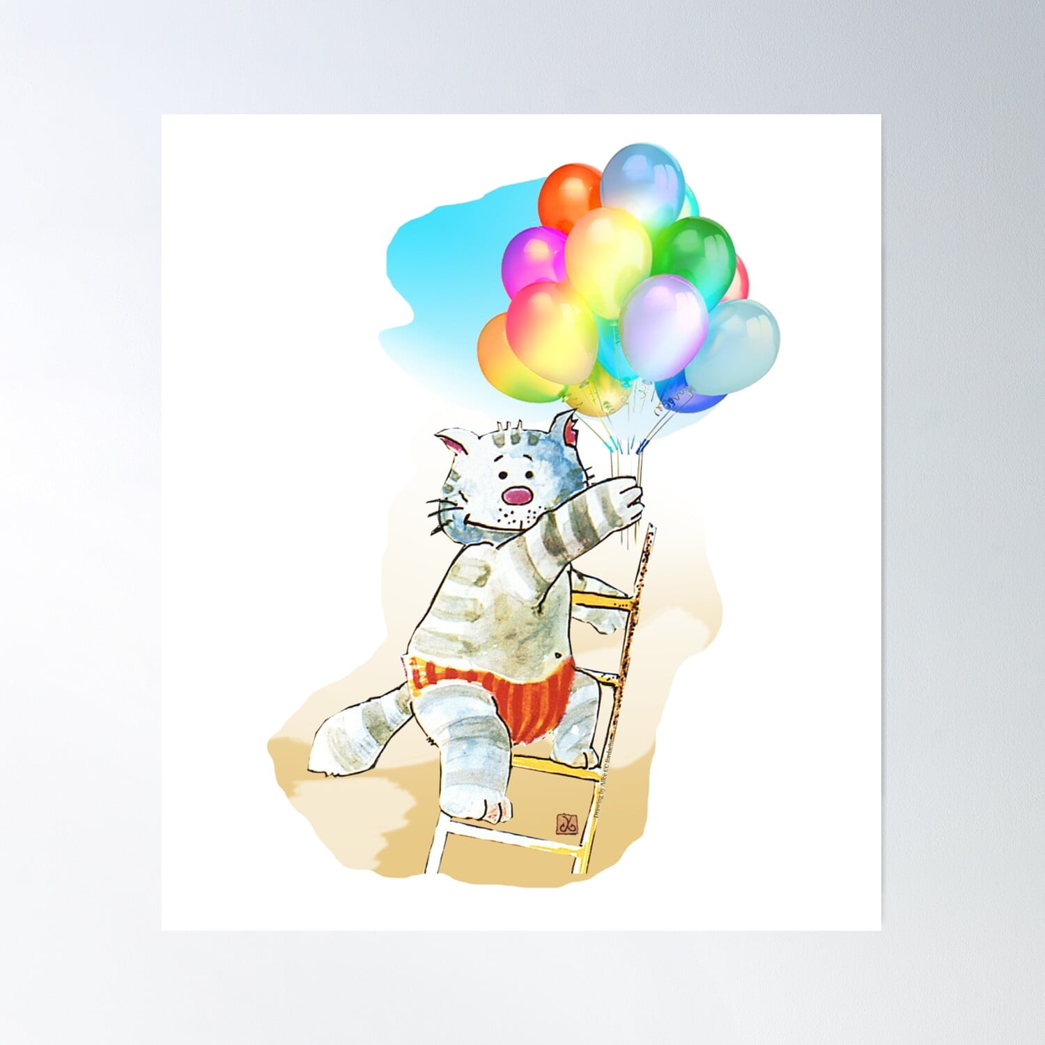 Your Love Makes Me Fly Like A Balloon (Original Art By Alice Cci) Funny ...