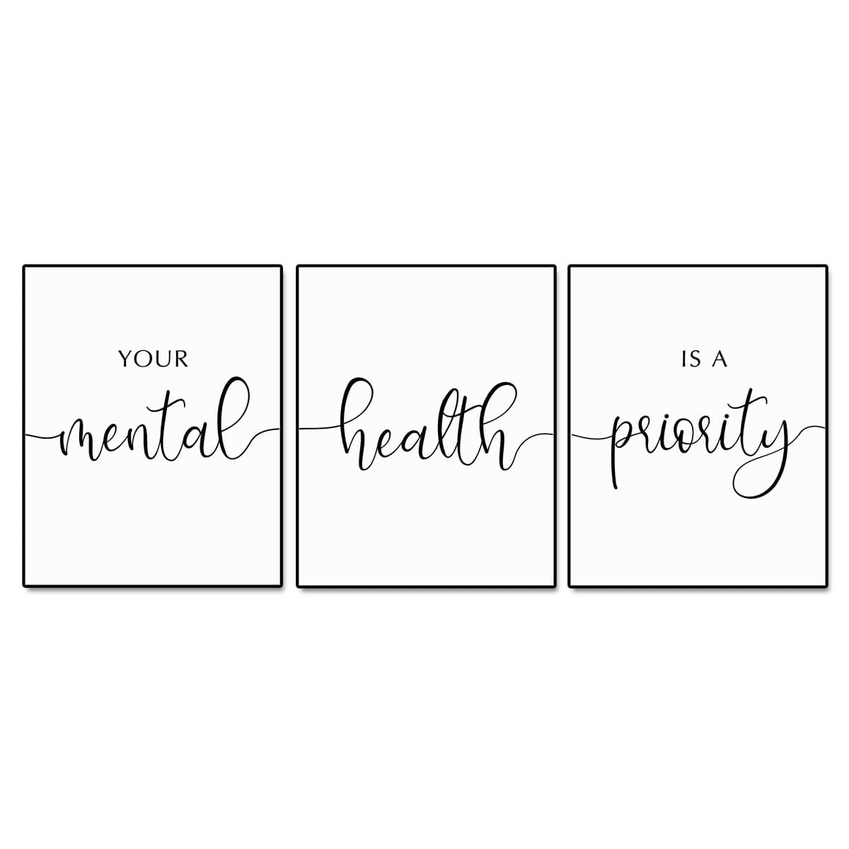 Your Mental Health Is A Priority Home Wall Decor Therapy Room Decor ...