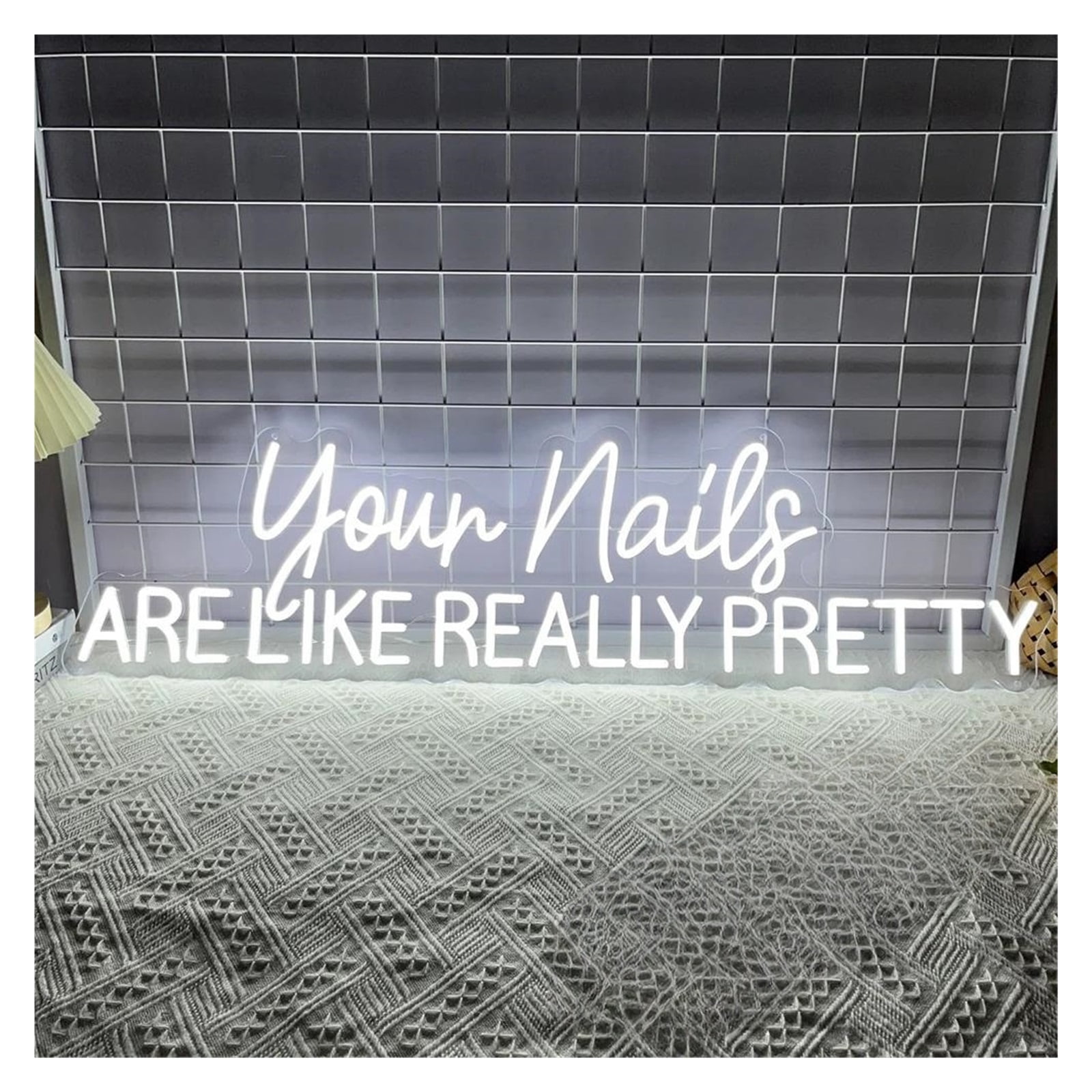 "Your Nails Are Like Really Pretty"LED Neon Sign Nails Room Neon Lights ...