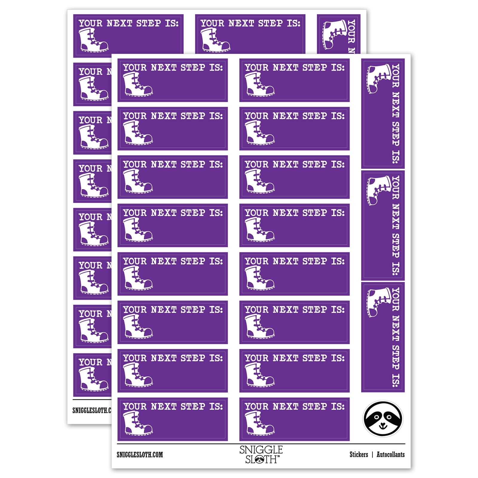 Your Next Step is Teacher Student School Sticker Set - Purple - Matte ...