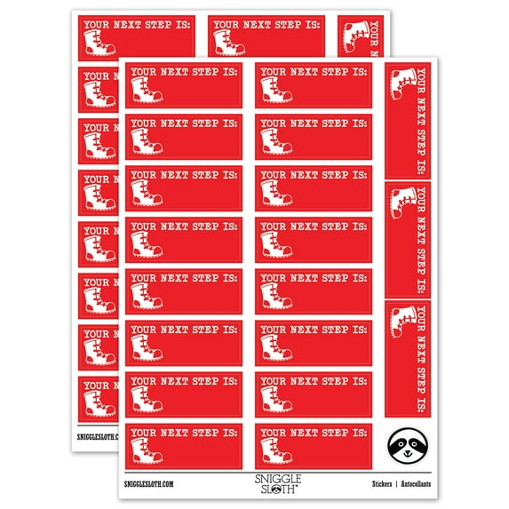 Your Next Step is Teacher Student School Sticker Set - Red - Matte ...