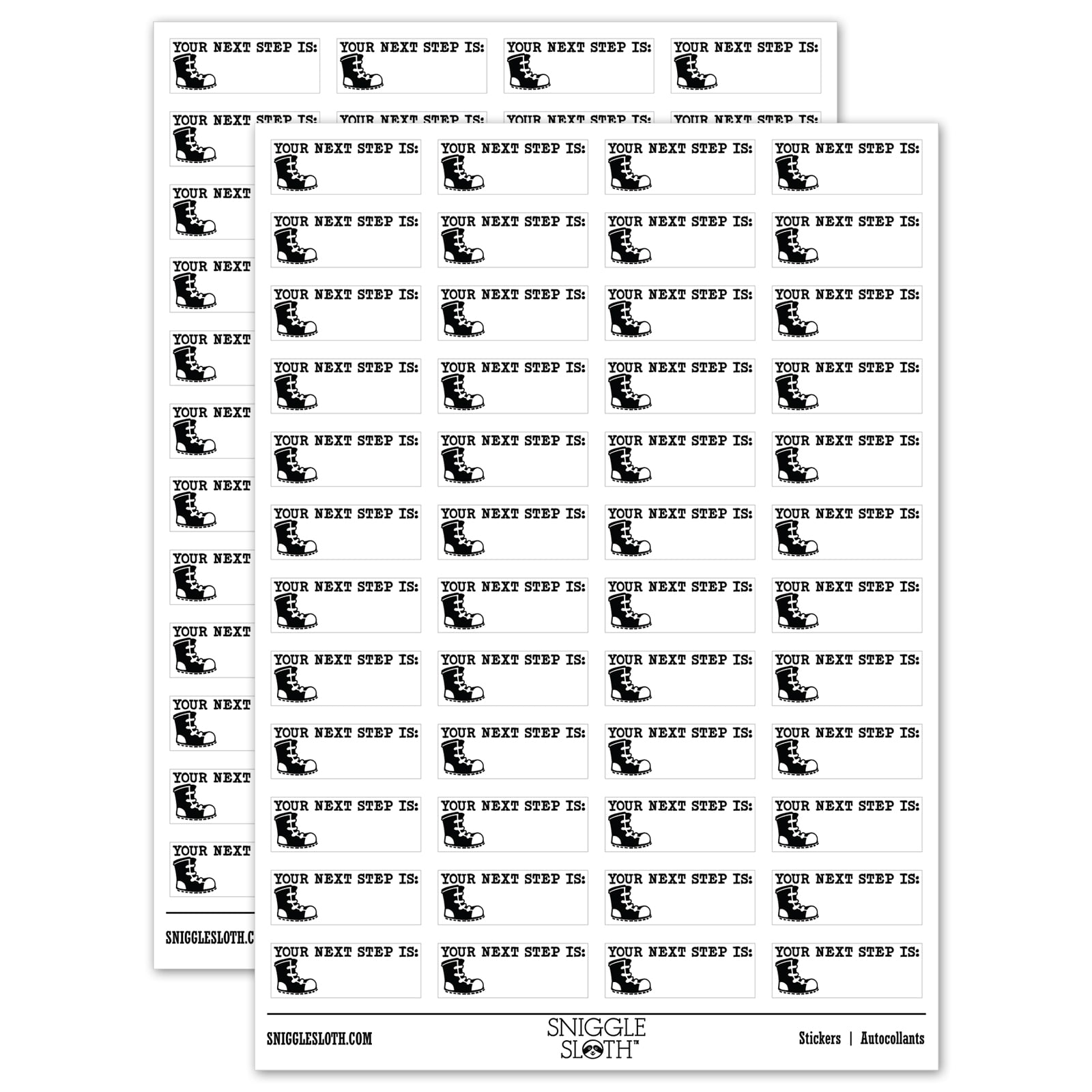 Your Next Step is Teacher Student School Sticker Set - White - Gloss ...