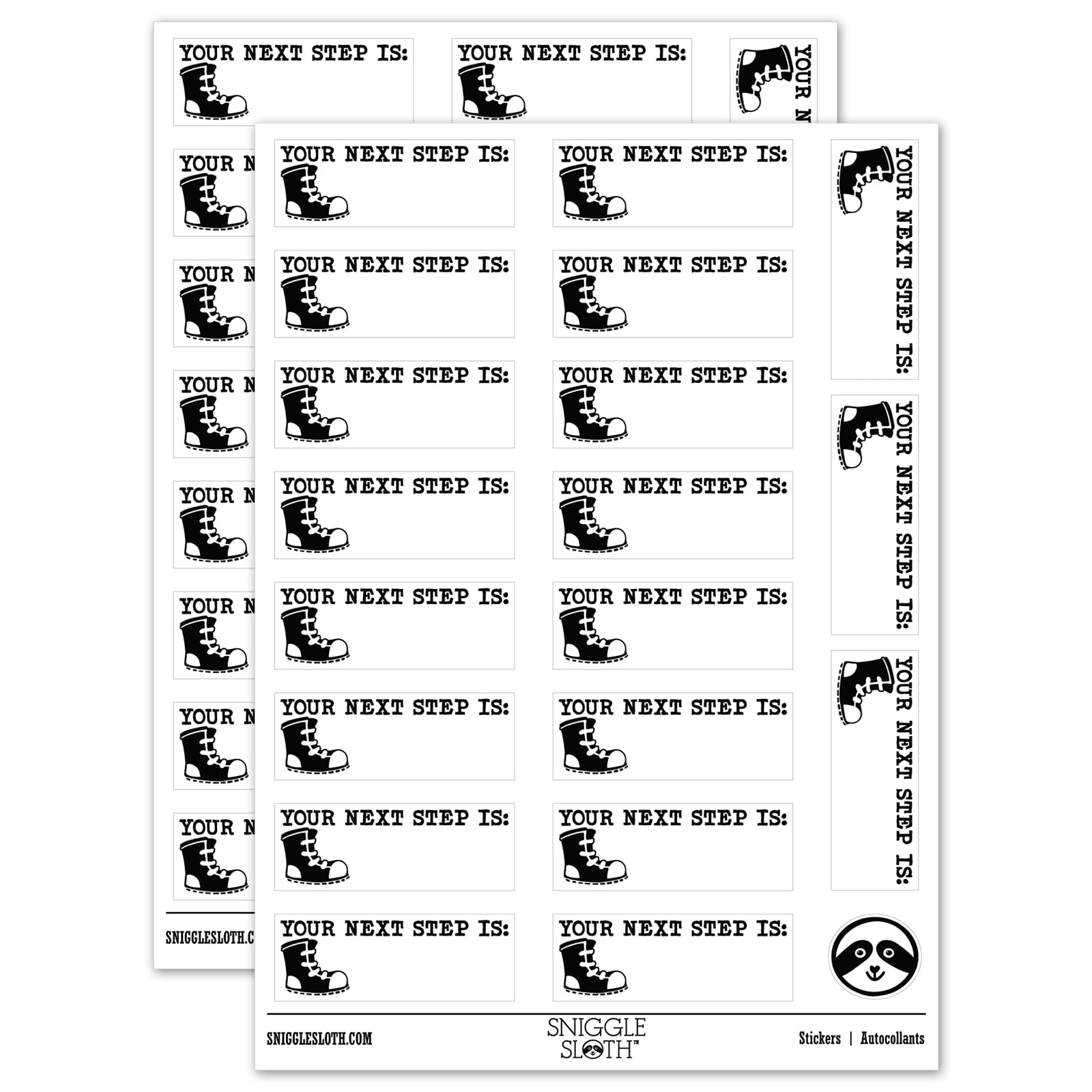 Your Next Step is Teacher Student School Sticker Set - White - Gloss ...