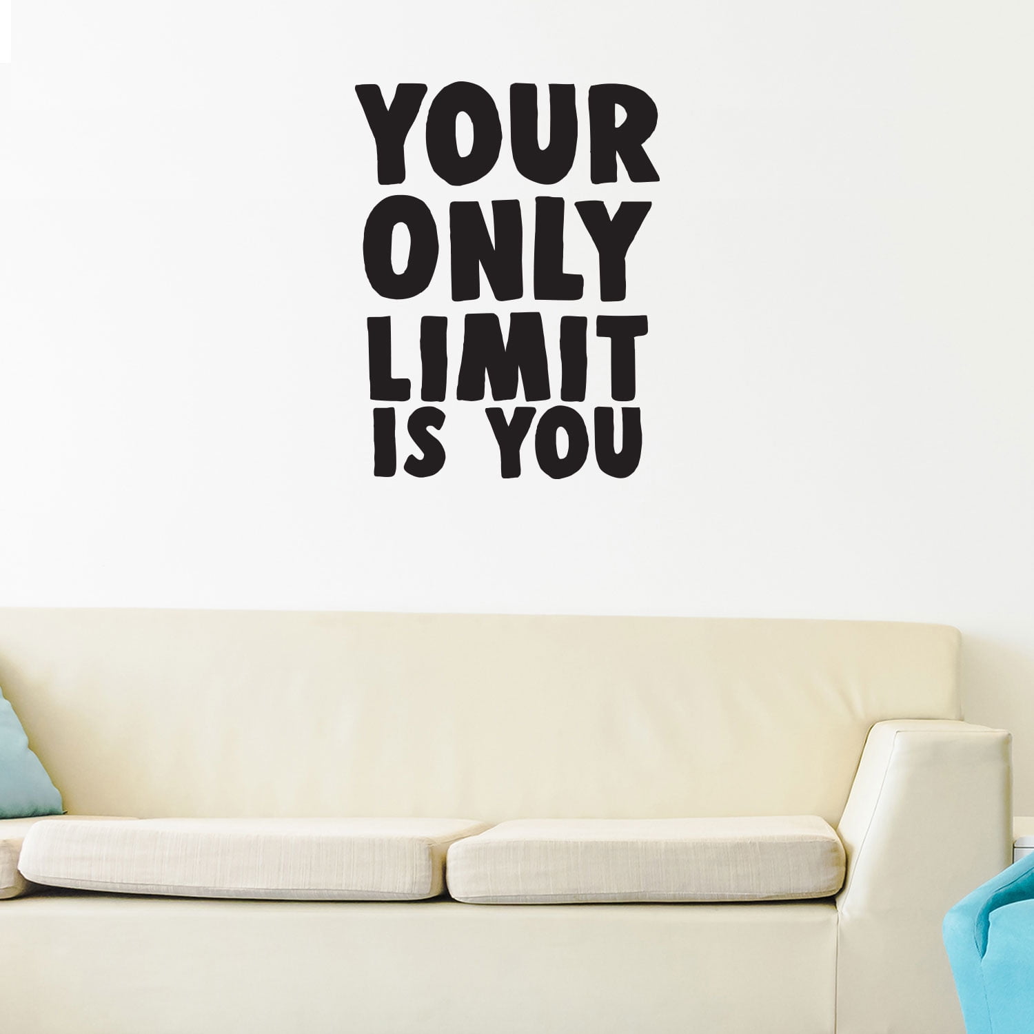 Your Only Limit is You - Inspirational Quotes Wall Art Decal - 30" x 23 ...