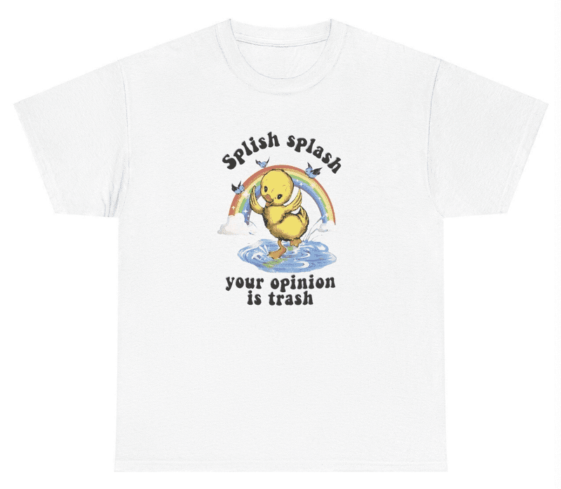 Your Opinion Is Trash T Shirt Funny Y2K Duck Lover Gen Z Cottagecore ...