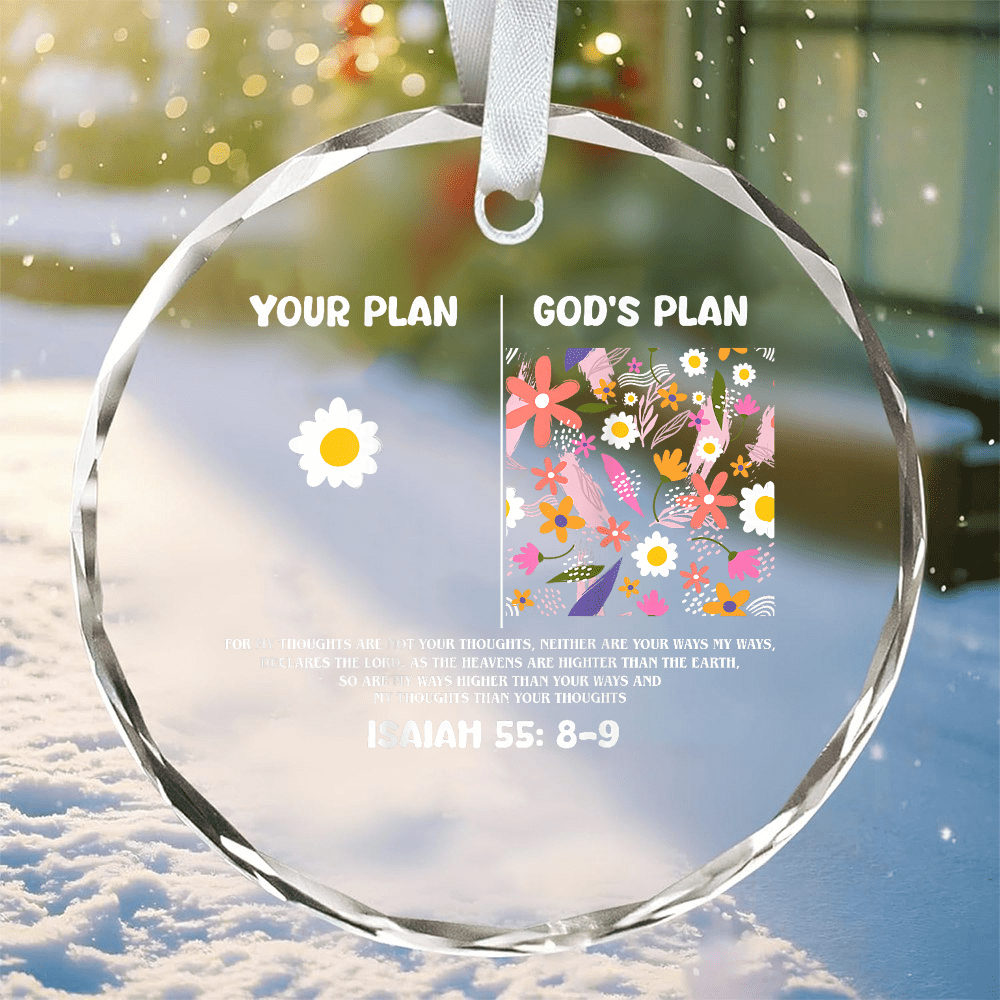 Your Plan And God Plan Isaiah Bible Verse Faith On Back Ornament, Home ...