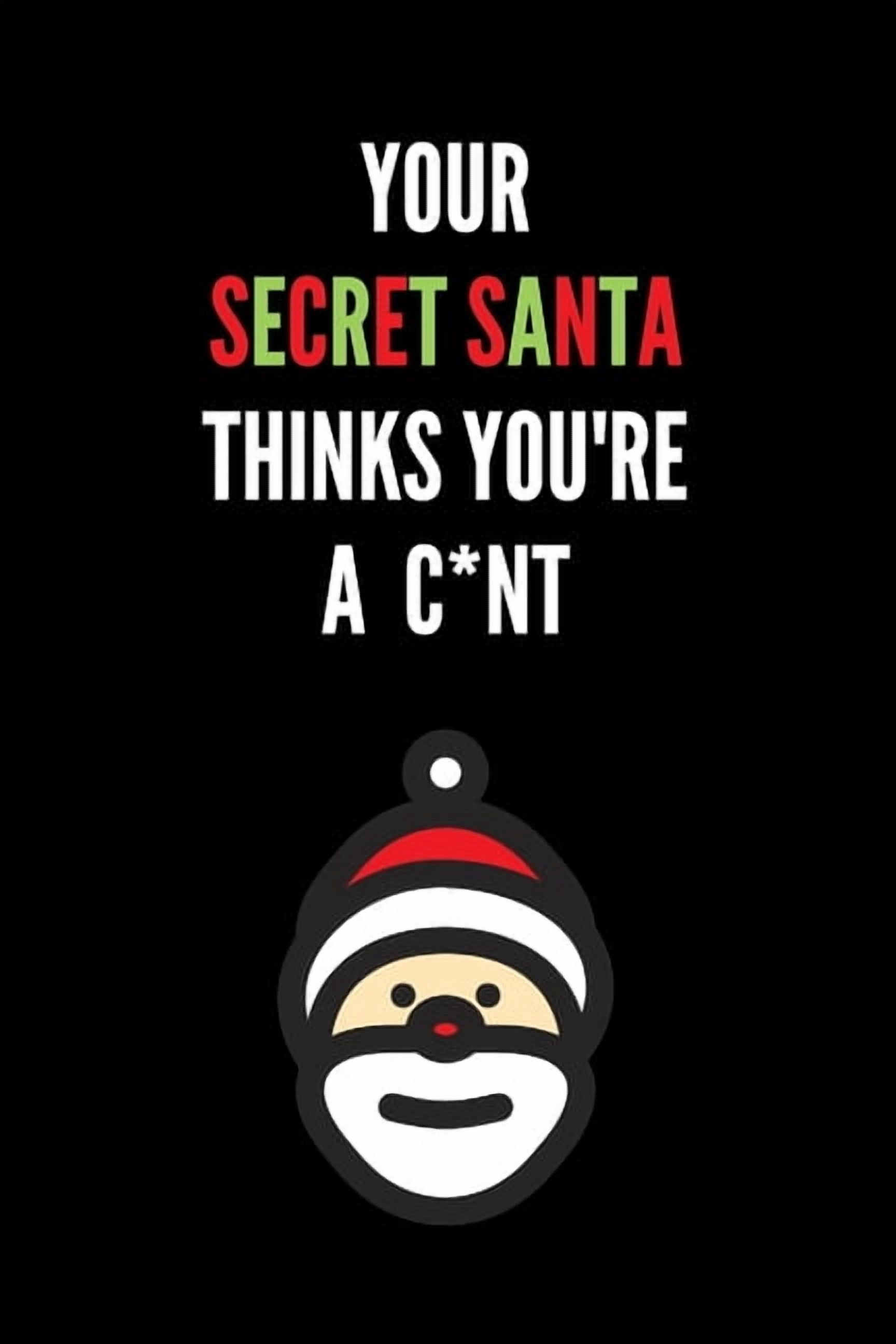 Your Secret Santa Thinks You're A C*nt: Novelty Christmas Secret Santa ...