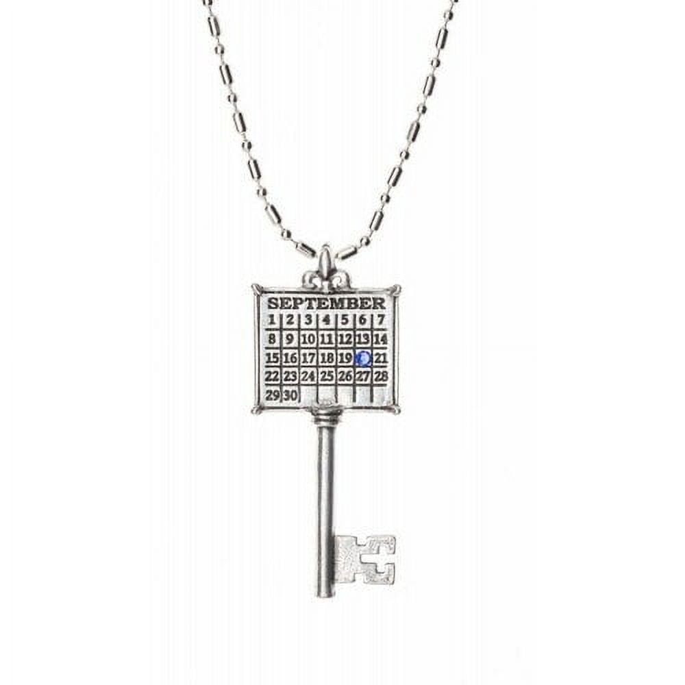 Your Special Day Key Calendar Necklace with Swarovski Crystal (Ball ...