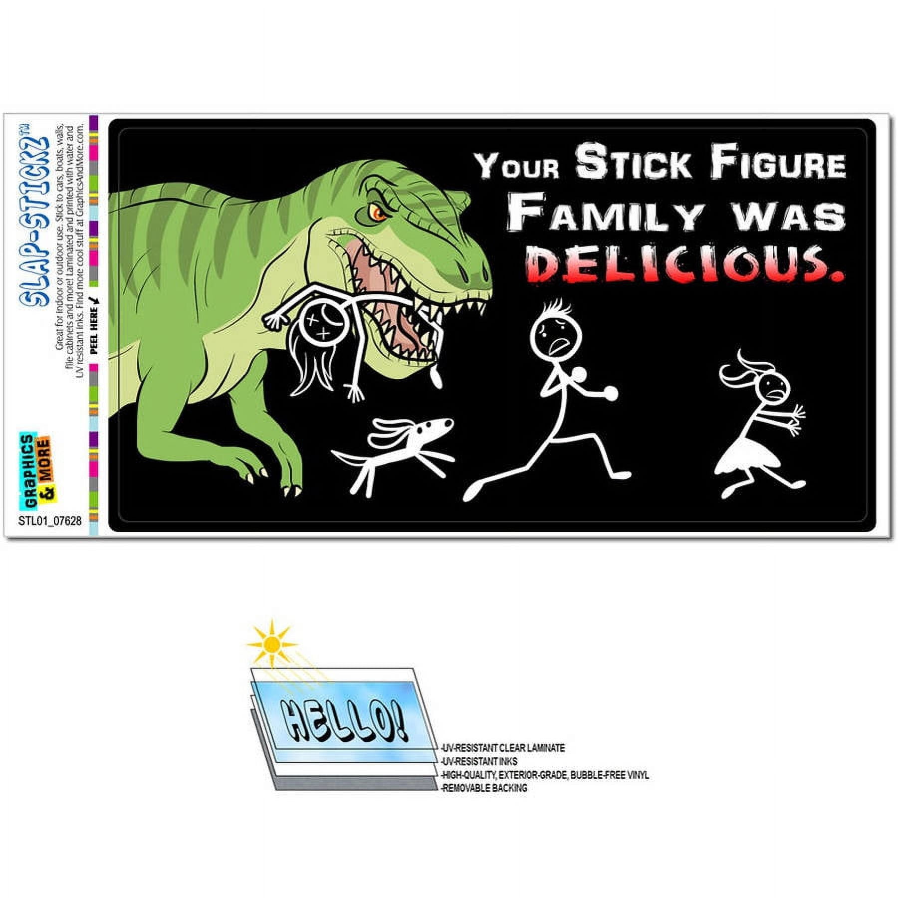 Your Stick Figure Family Delicious Trex Tyrannosaurus Rex Dinosaur ...