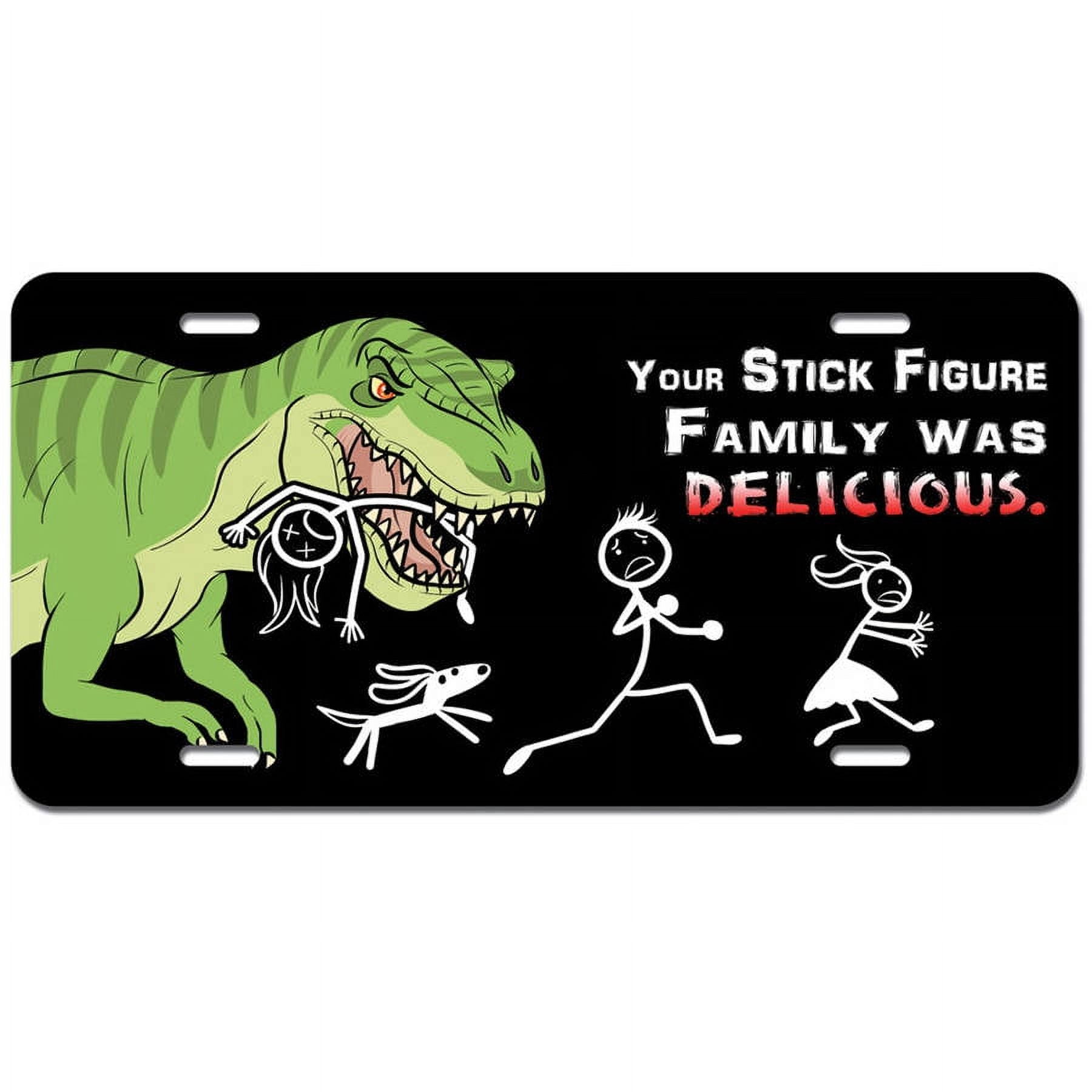 Your Stick Figure Family Delicious - Trex Tyrannosaurus Rex Dinosaur ...
