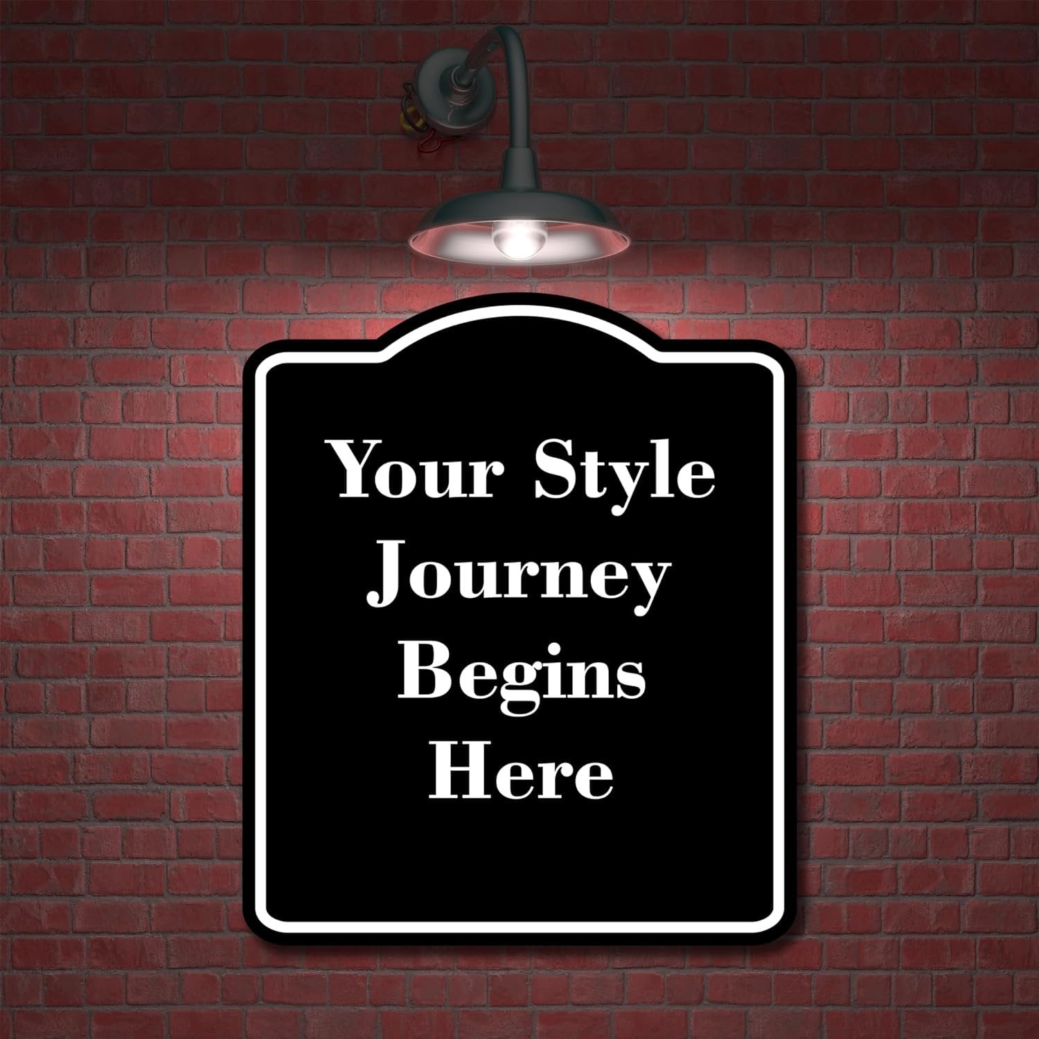 Your Story Begins Here BLACK Aluminum Composite Sign 15''x18 ...