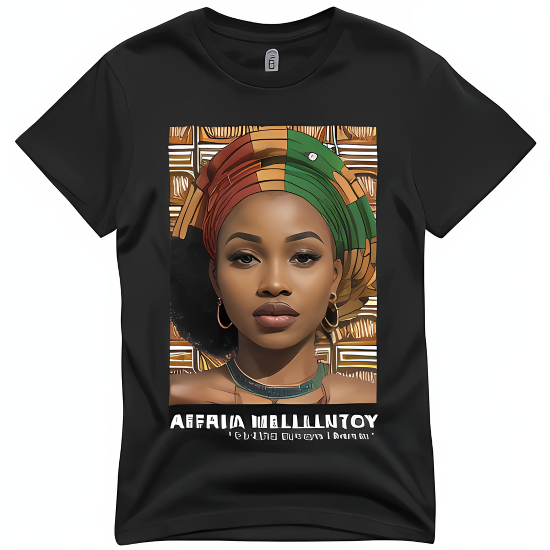 Your Style with 'A of Africa' Black T-Shirt Featuring K Filter Graphic ...