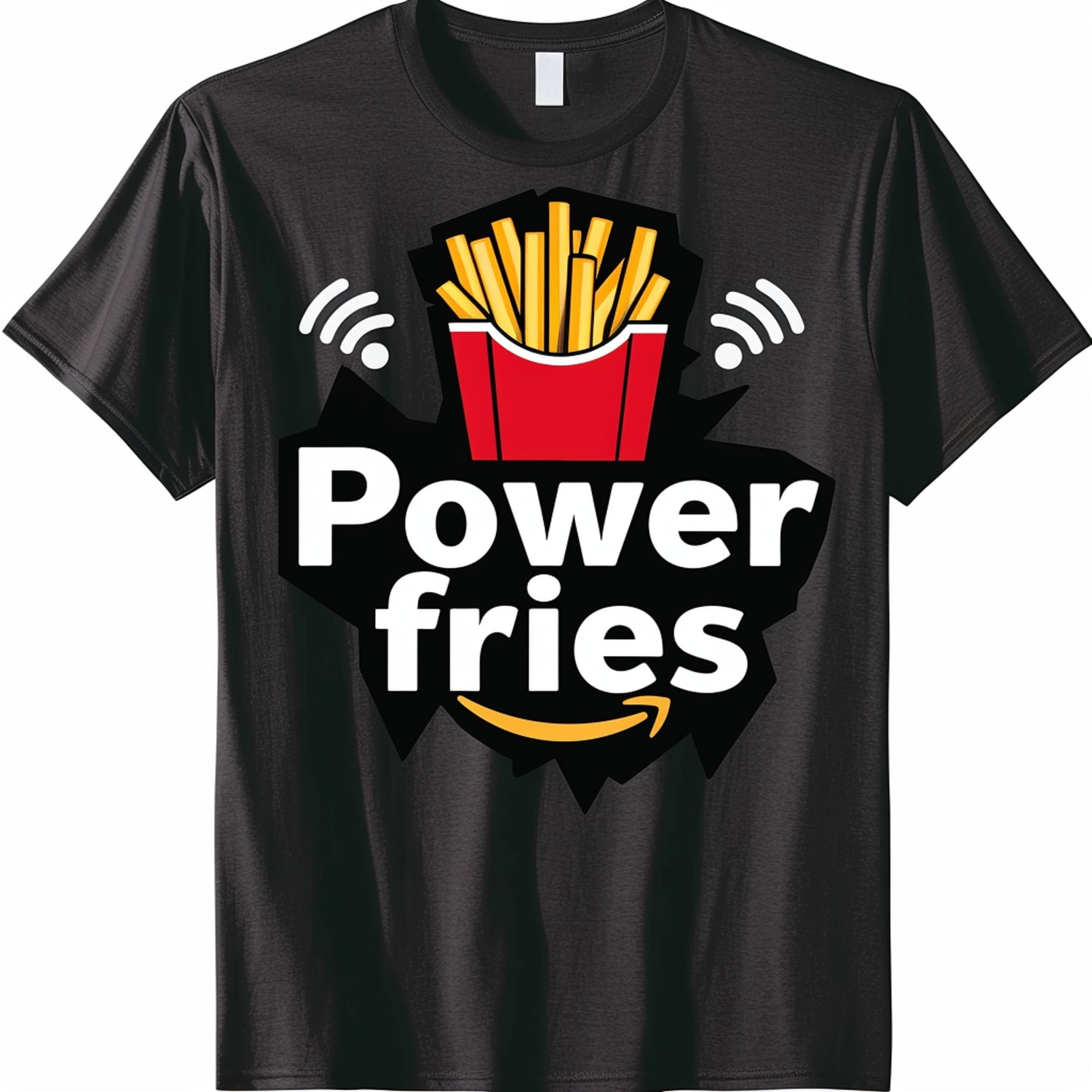 Your Style with 'Power by ' Black T Shirt French & Connectivity Symbol ...