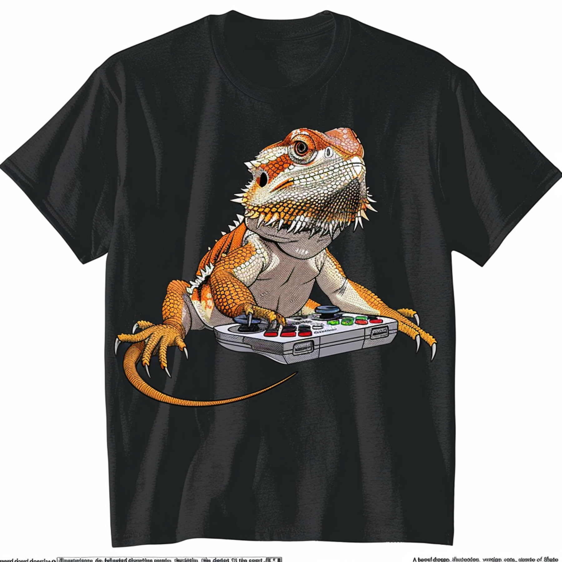 Your Style with a Bearded Dragon Gamer TShirt Cute 2D Design Perfect ...