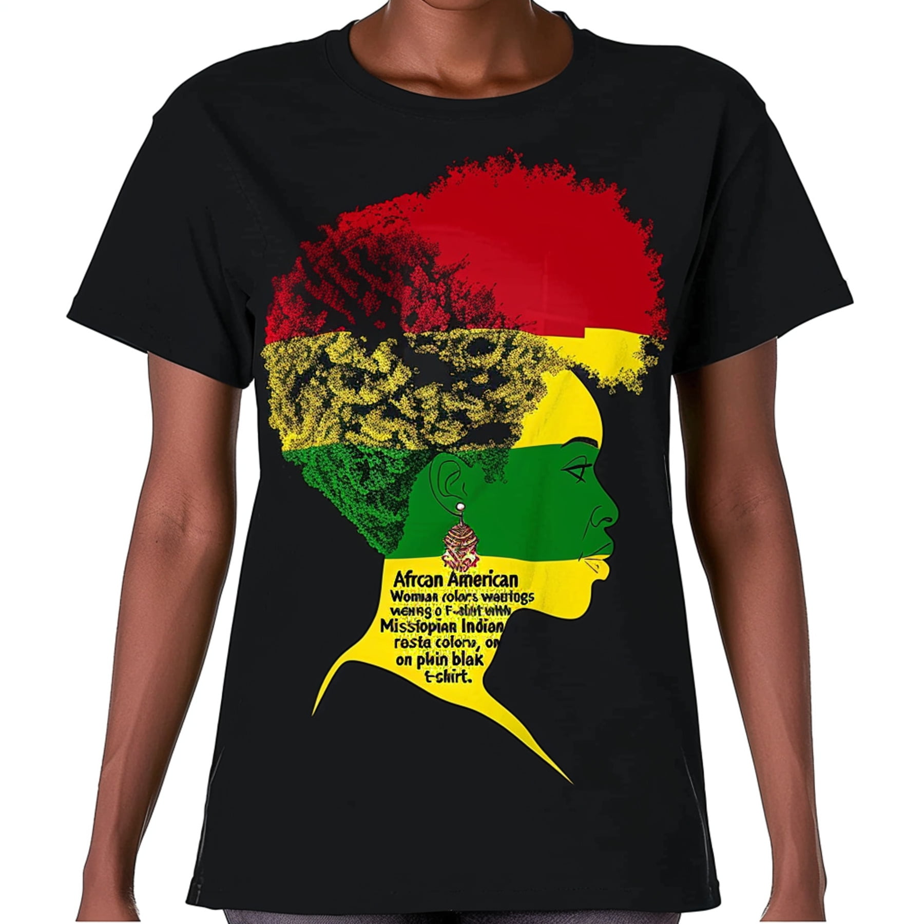 Your Style with this Vibrant Afro Queen TShirt Featuring African Colors ...