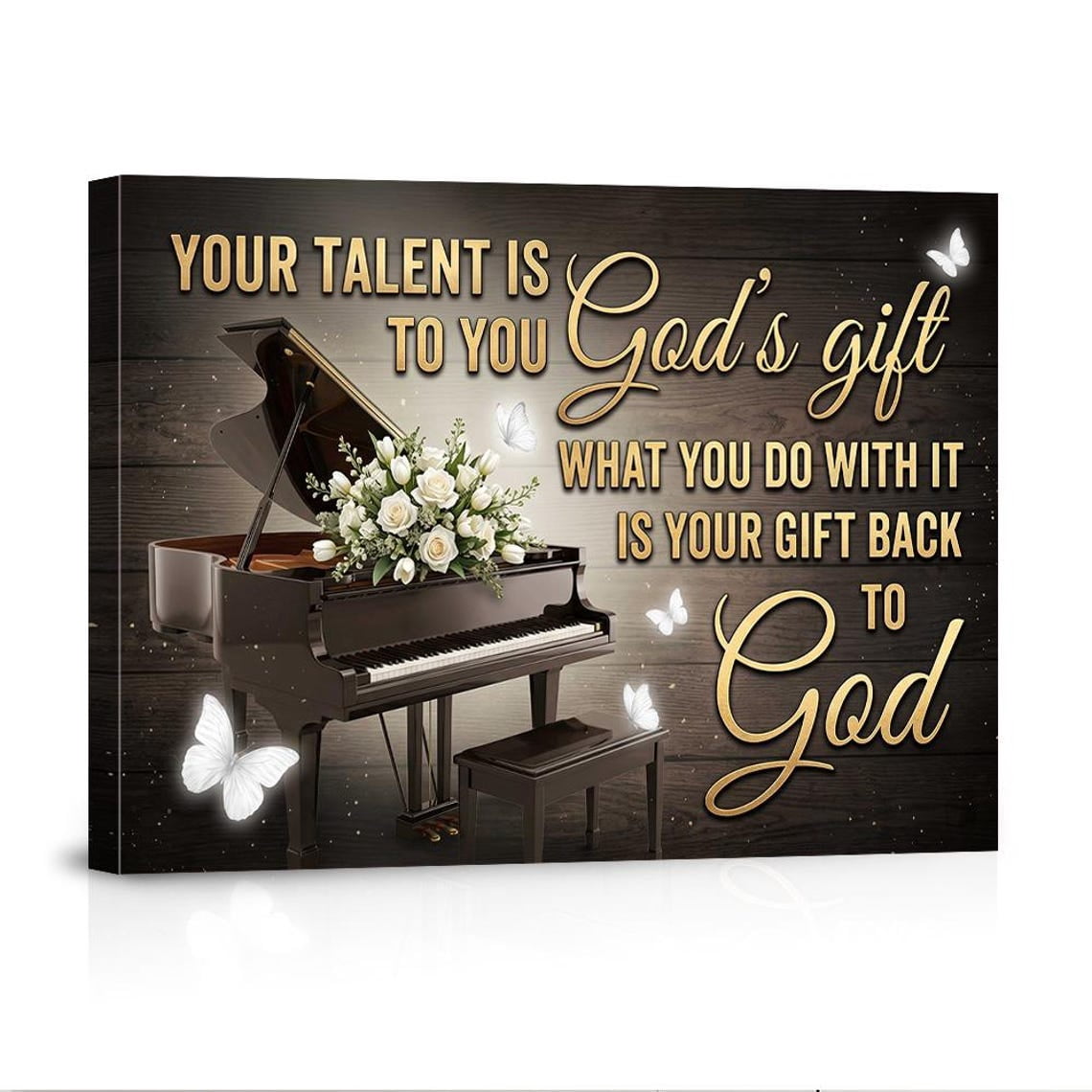 Your Talent Is God S Piano Inspirational Religious Quote Music Lover ...
