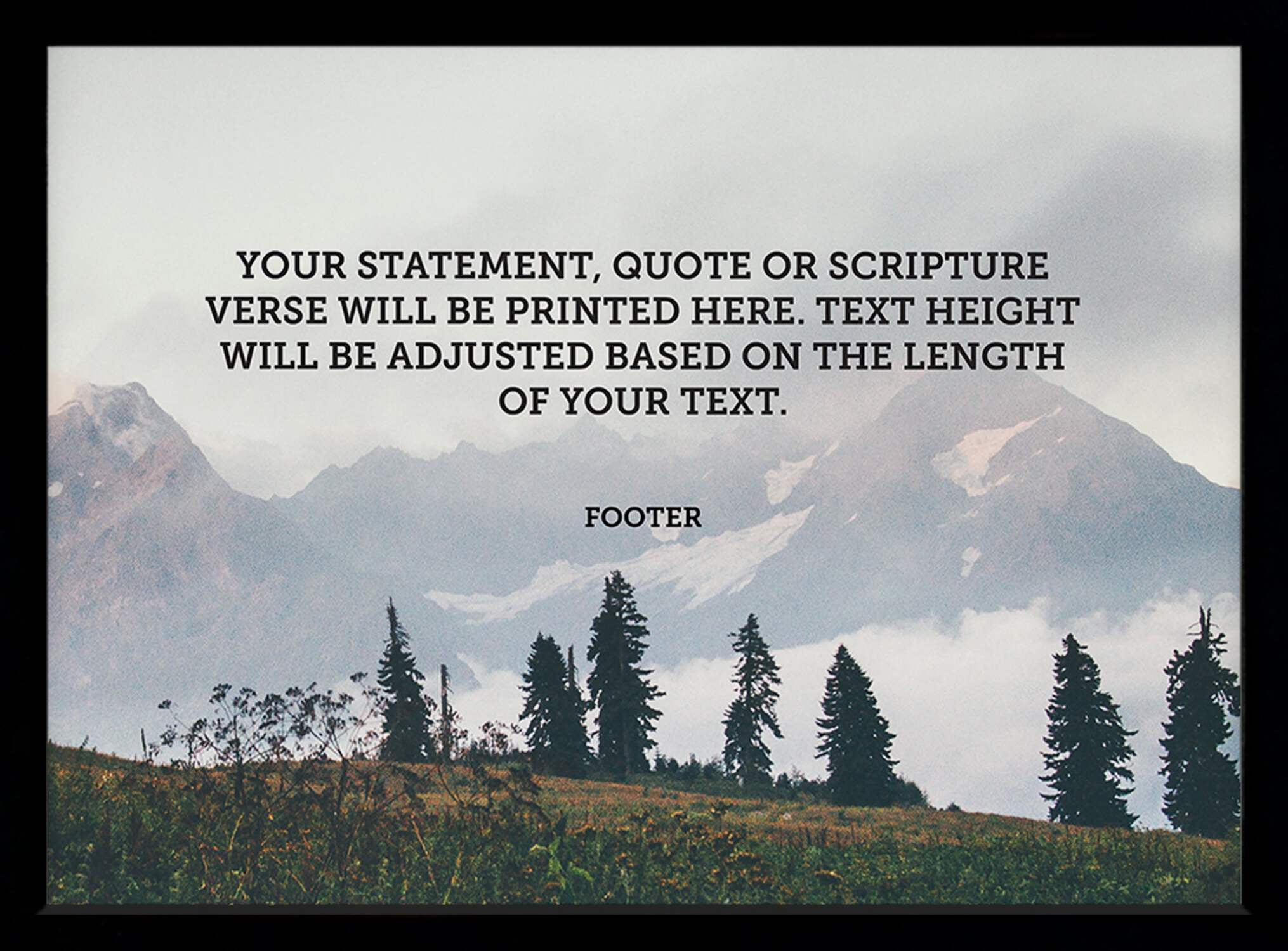 Your Text Template | Custom Quote, Poem, Verse Print, Wall Decor ...