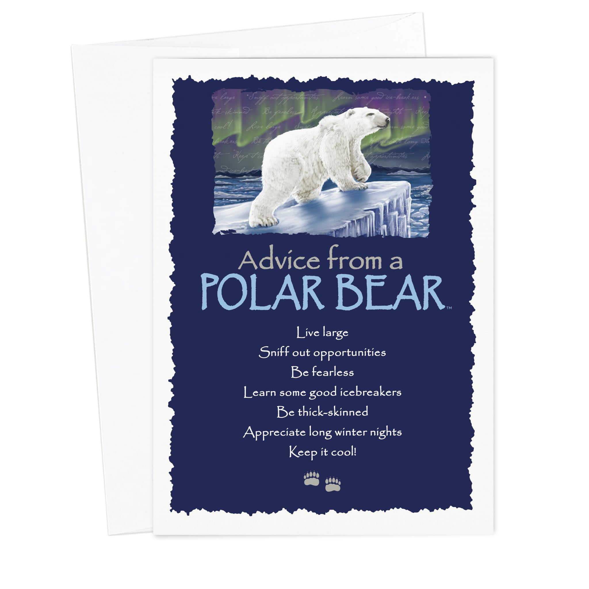 Your True Nature Advice from a Polar Bear 6 Polar Bear Christmas Cards ...