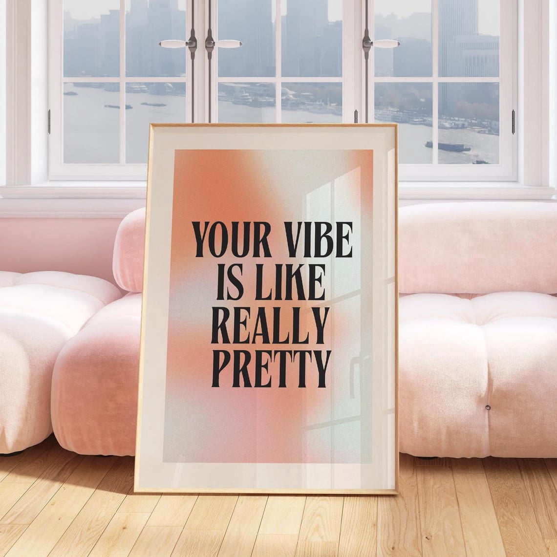 Your Vibe Is Really Pretty Aura Typography Art Poster, Unframed Size ...