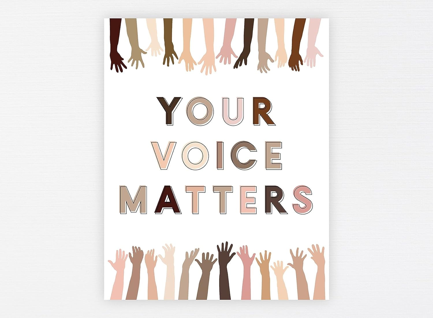 Your Voice Matters Diversity Protest Poster Inclusion Political Art ...