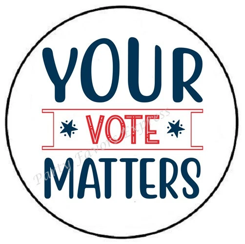 Your Vote Matters Election Stickers Party Favors Phone Decal Water ...