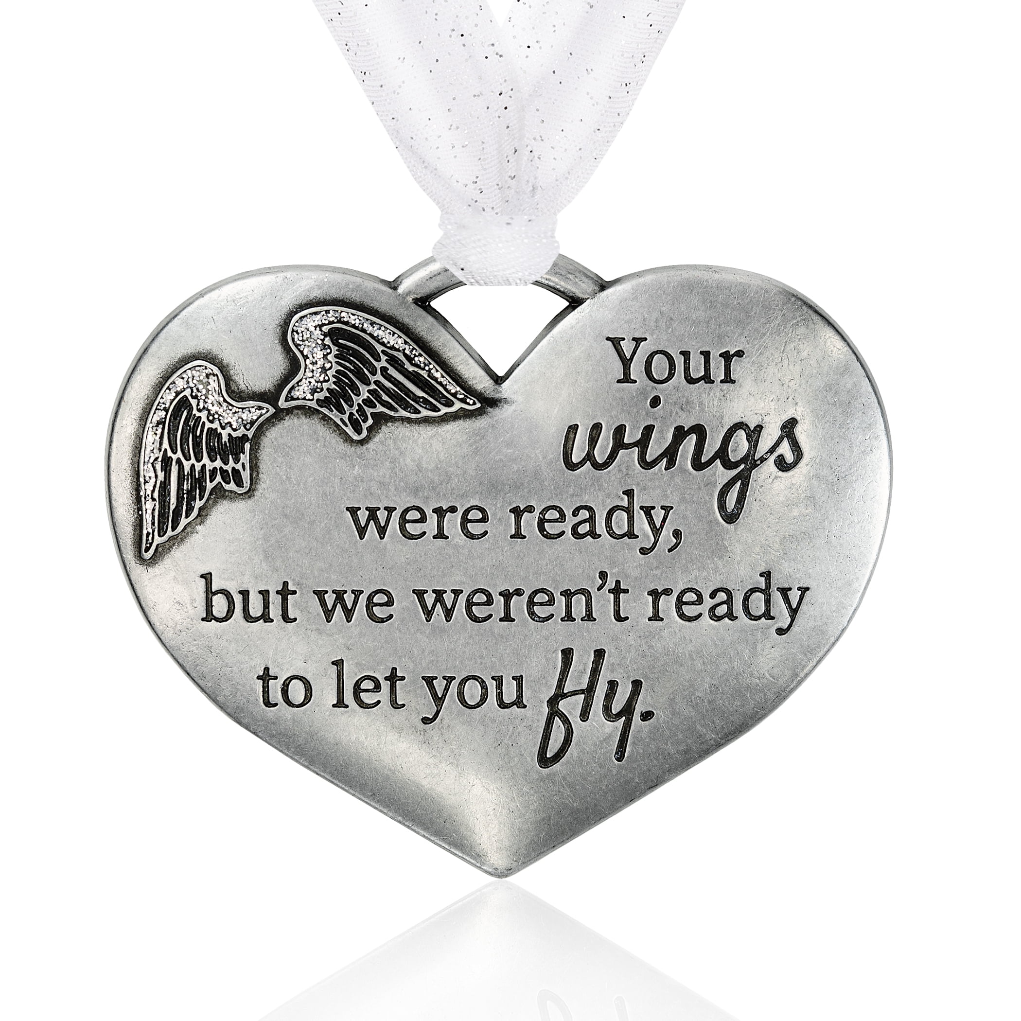 Your Wings Were Ready Heart Memorial Ornament - Walmart.com